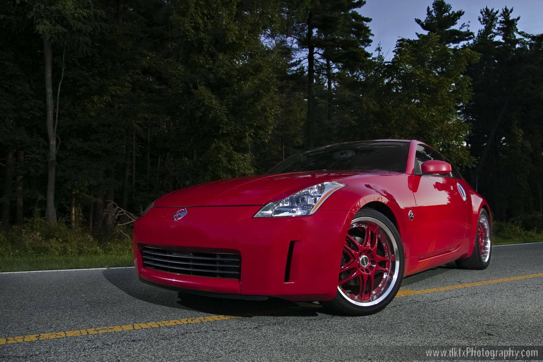 Red on Red Nissan 350Z Beautified | CARiD.com Gallery