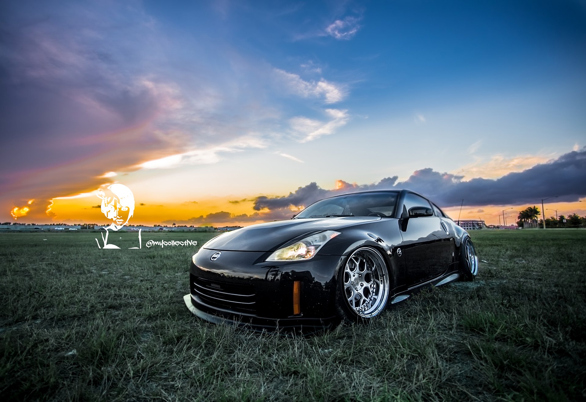 Avant Garde Forged 3-Piece Wheels on Stanced Nissan 350z | CARiD.com ...