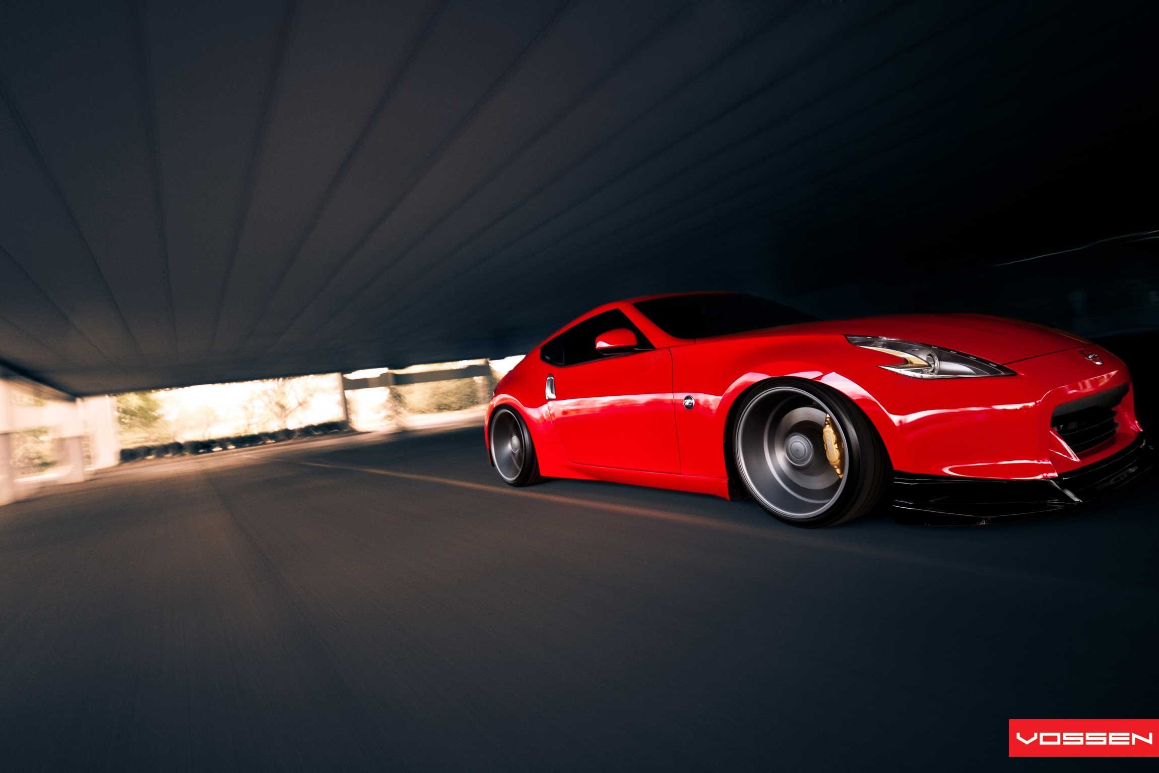 Eye Candy - Red Nissan 370Z With Custom Body Kit and Vossen Rims ...