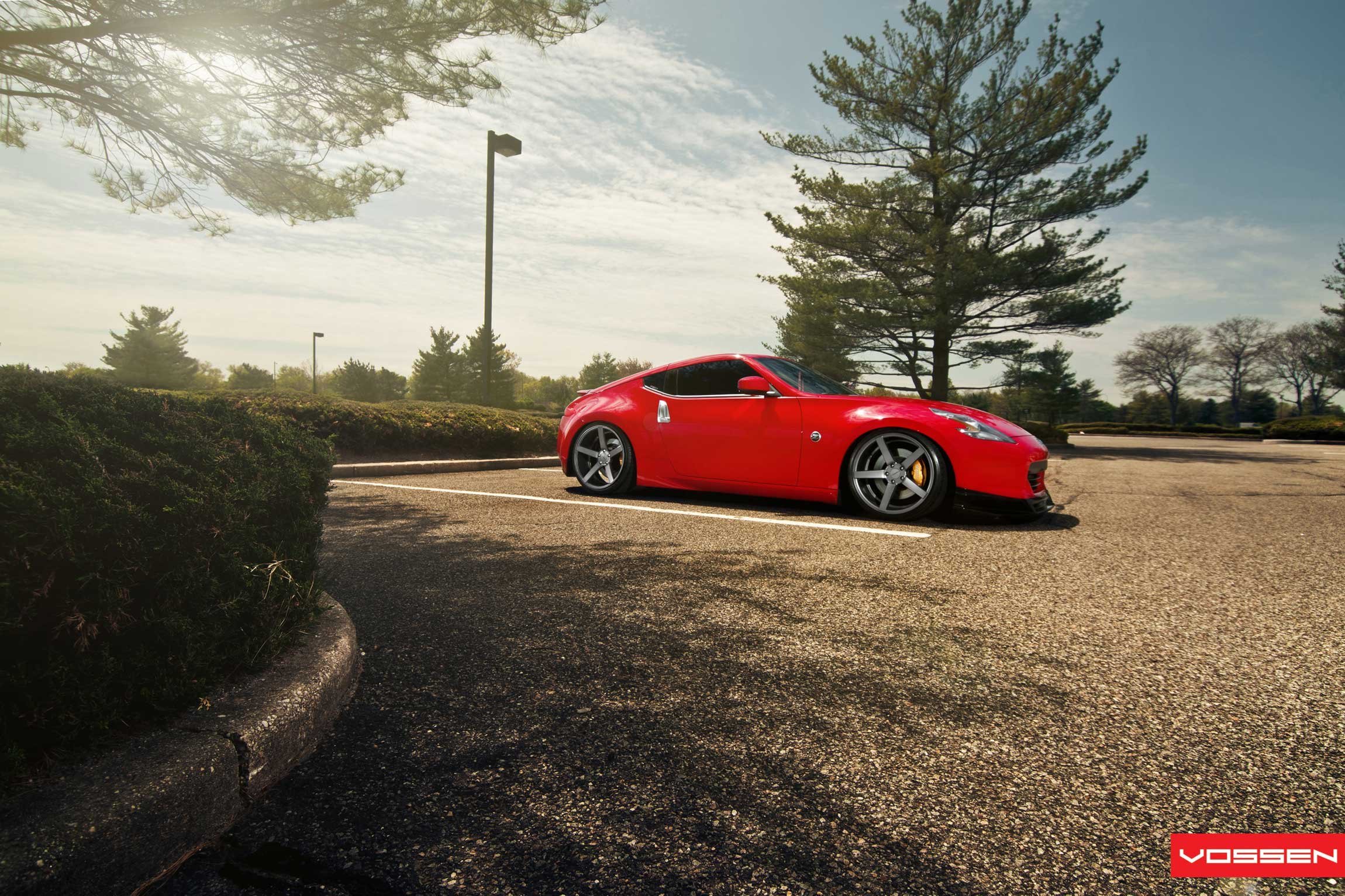 Eye Candy - Red Nissan 370Z With Custom Body Kit and Vossen Rims ...
