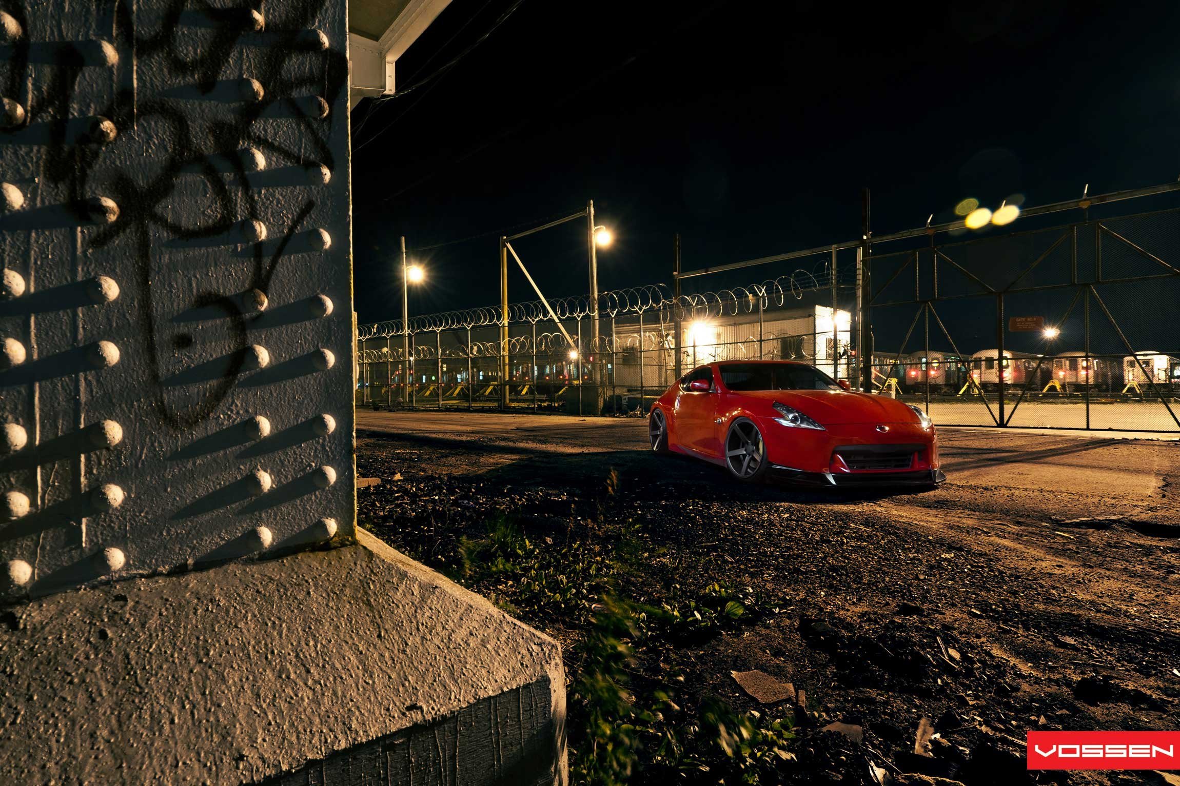 Eye Candy - Red Nissan 370Z With Custom Body Kit and Vossen Rims ...
