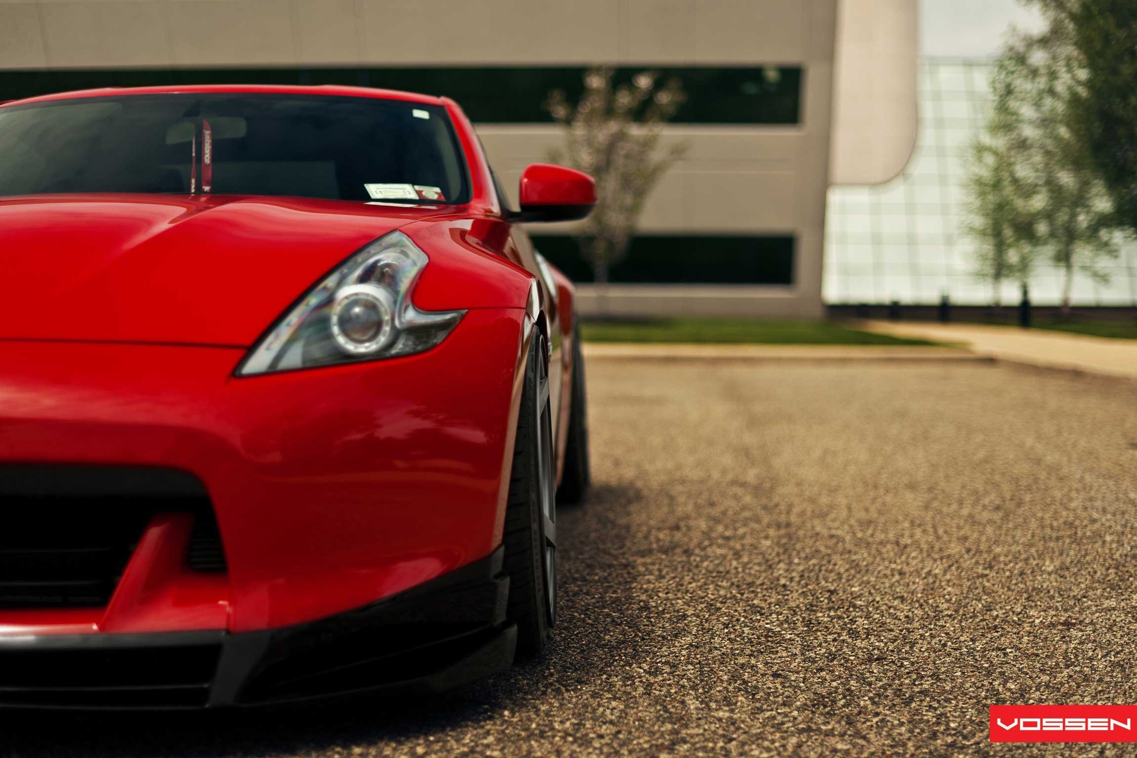 Eye Candy - Red Nissan 370Z With Custom Body Kit and Vossen Rims ...