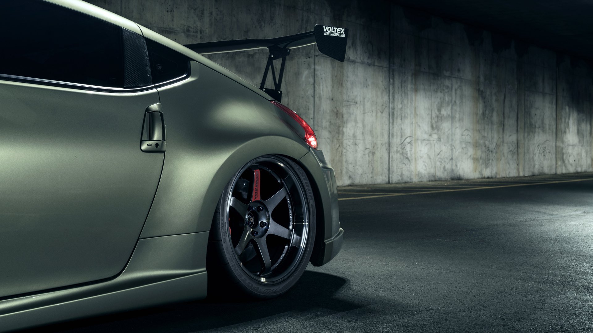 Insane Gray Matte Nissan 370Z Shod in Weld Racing Rims | CARiD.com Gallery
