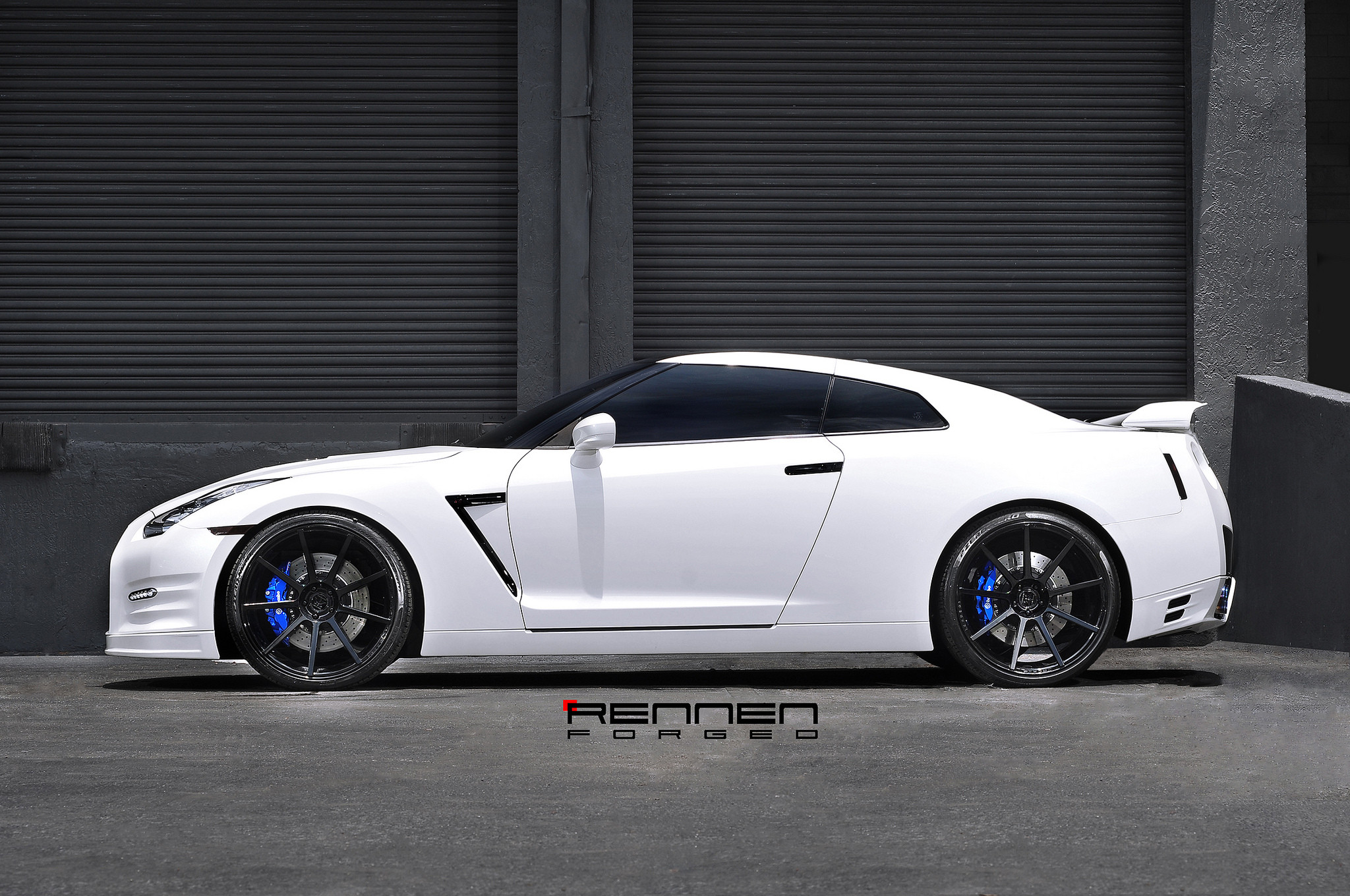 Stylish Godzilla: White Nissan GT-R with Custom Parts | CARiD.com Gallery