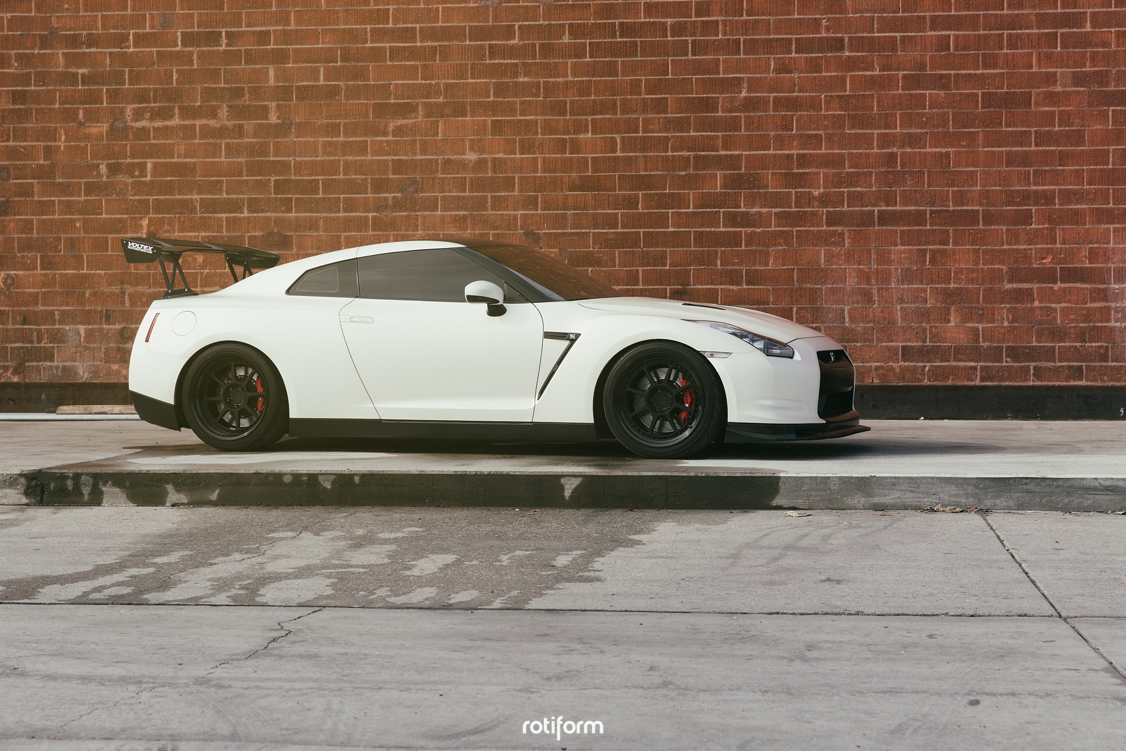 Streat Weapon - Nissan GT-R Fitted With Rotiform Rims and Massive Wing ...