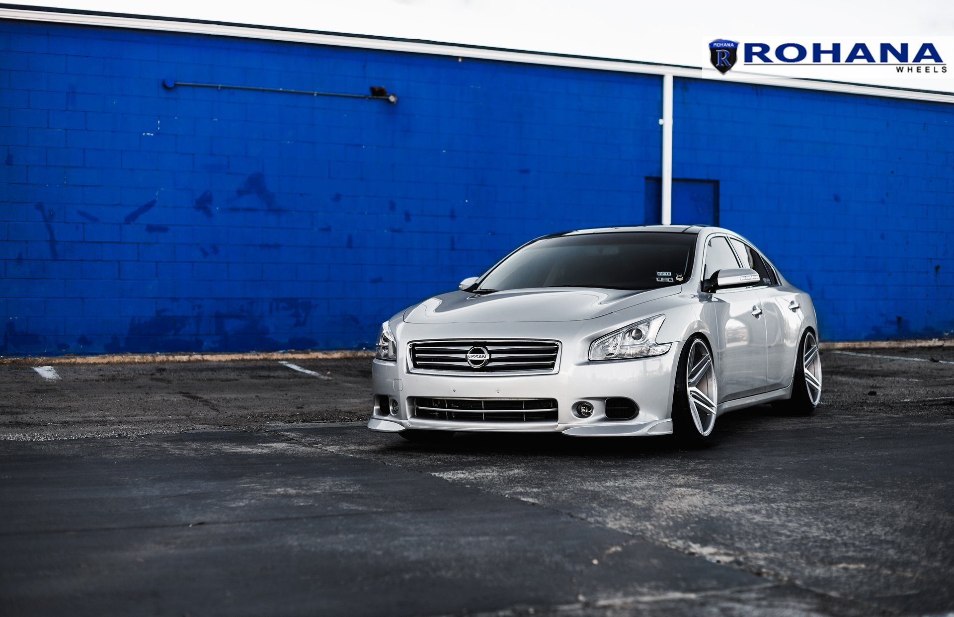 Stanced Nissan Maxima On Rohana RC 8 Custom Wheels | CARiD.com Gallery