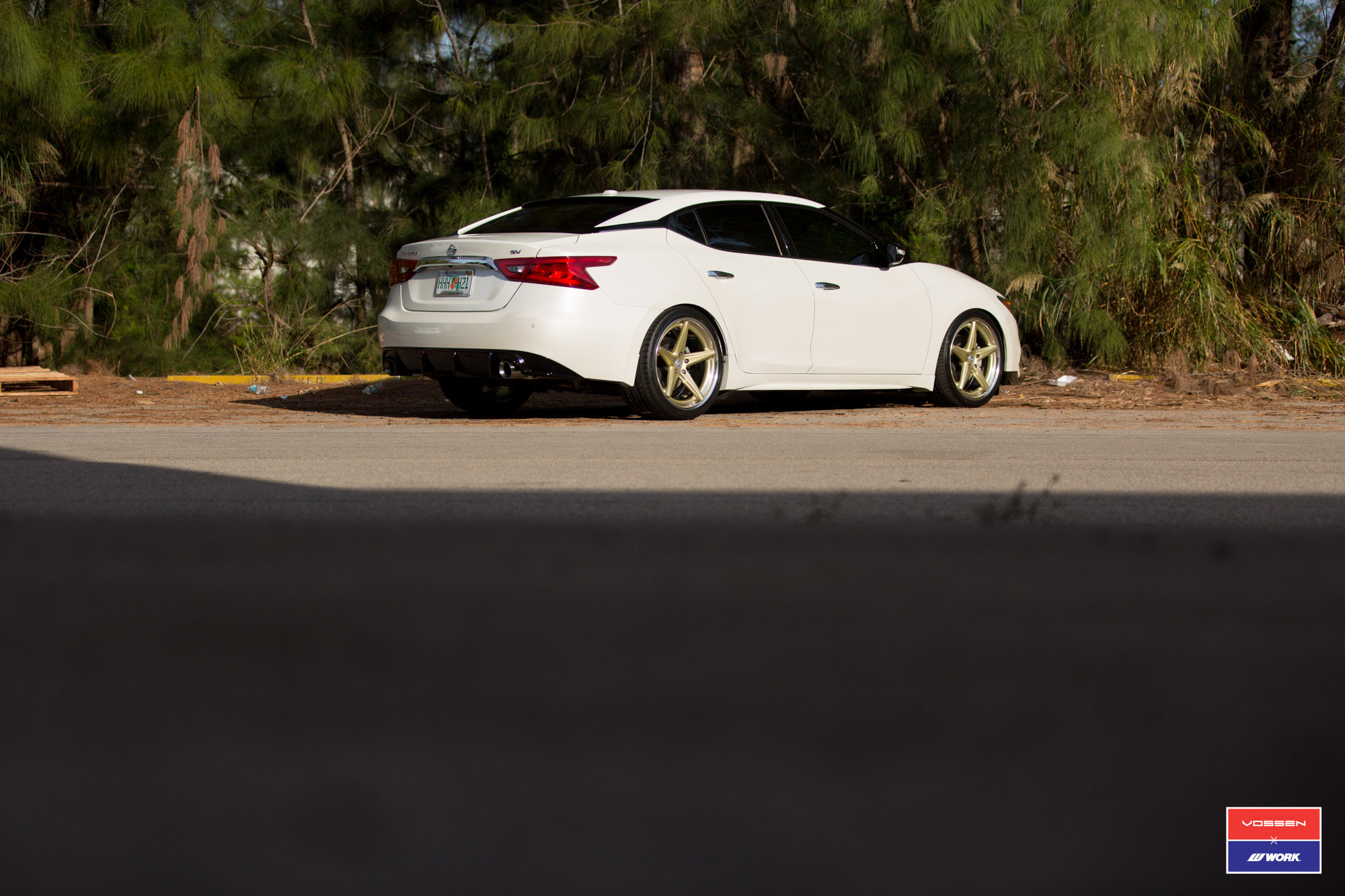 VWS3 Custom Wheels by Vossen on Lowered Nissan Maxima | CARiD.com Gallery