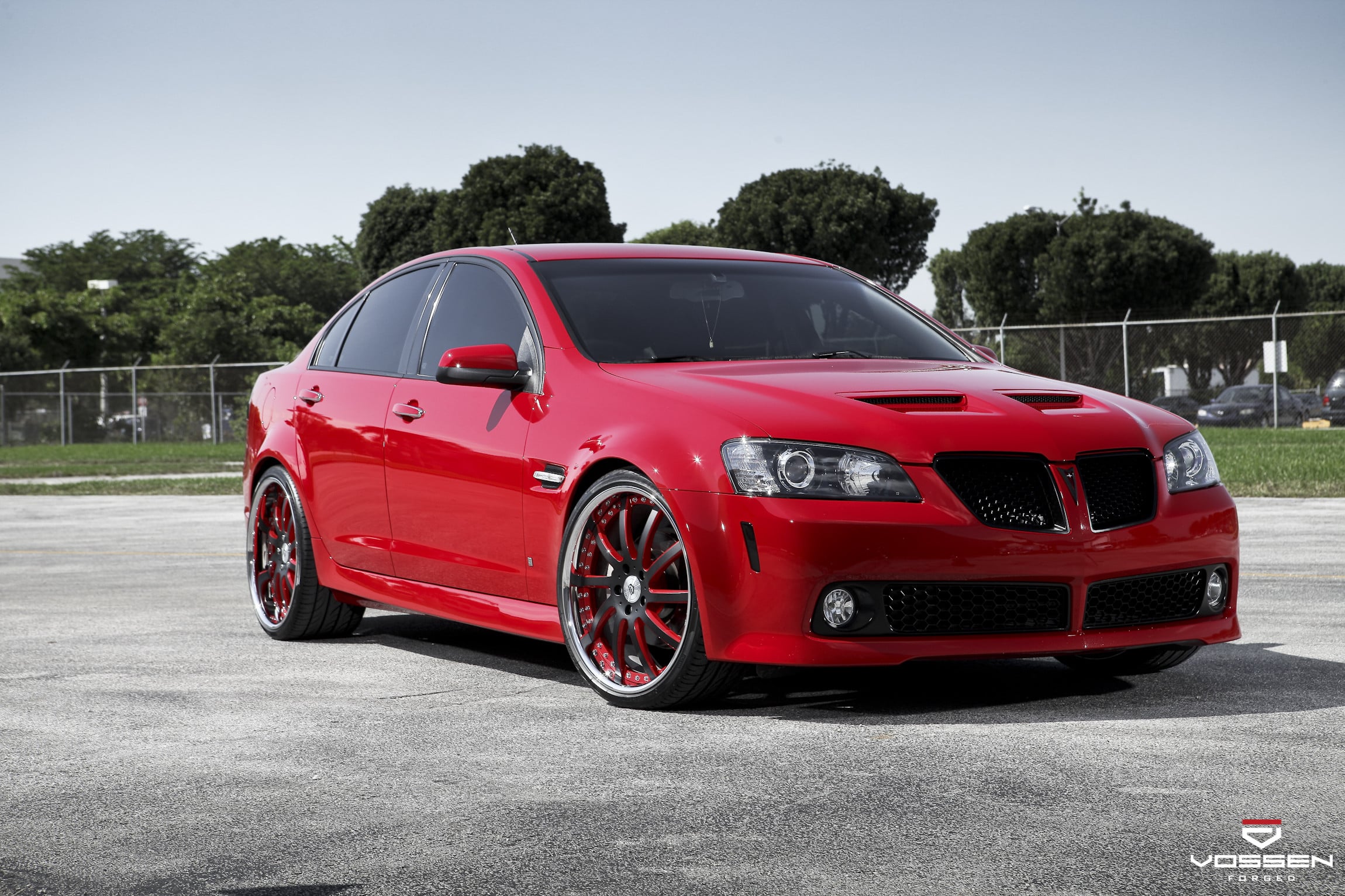 Make Over of Red Pontiac G8 Equipped With Vossen Custom Wheels | CARiD ...