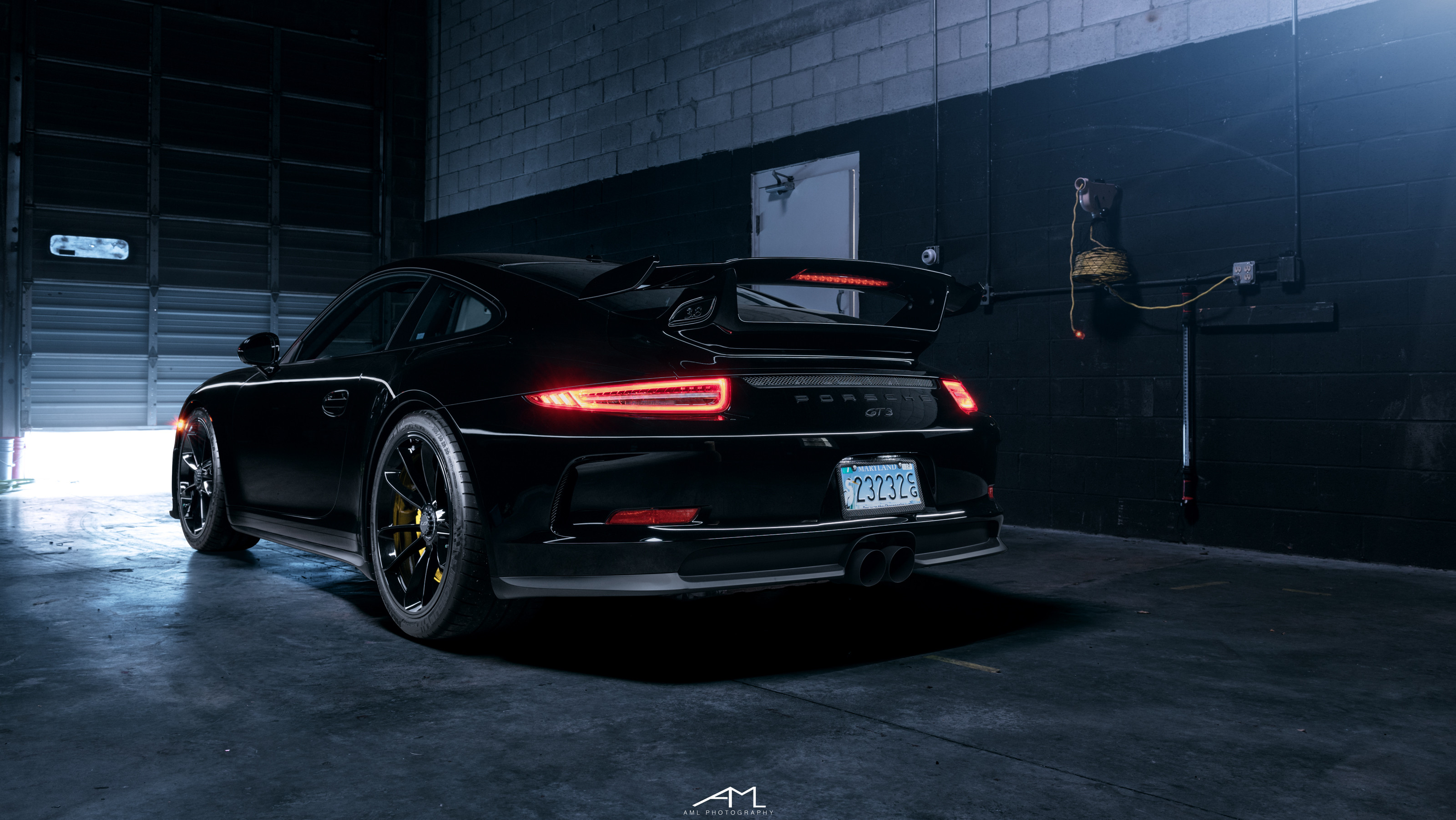Black Porsche 911 GT3 with Racing Soul on Michelin Tires | CARiD.com ...