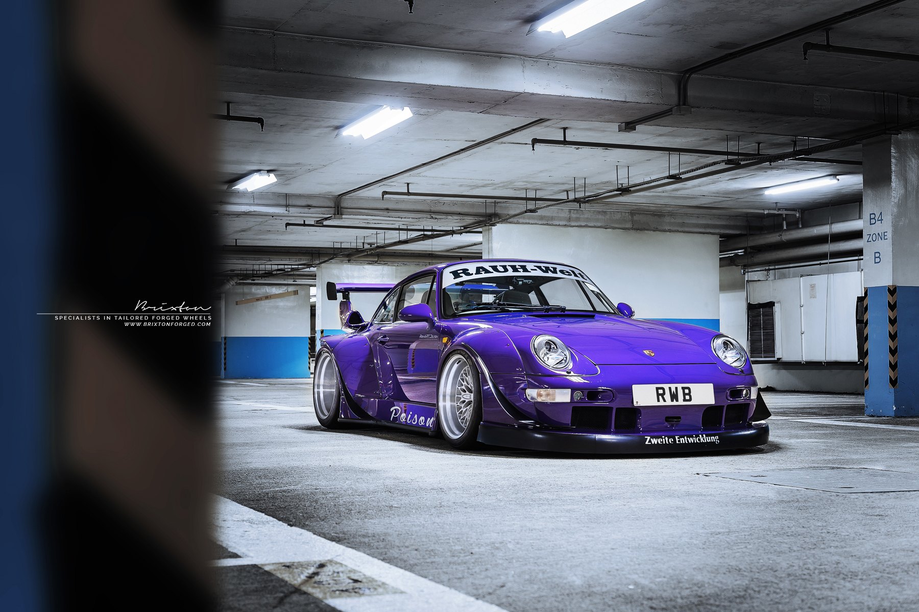 Wide and Fierce: Purple Porsche 911 Gets a Custom Body Kit | CARiD.com ...