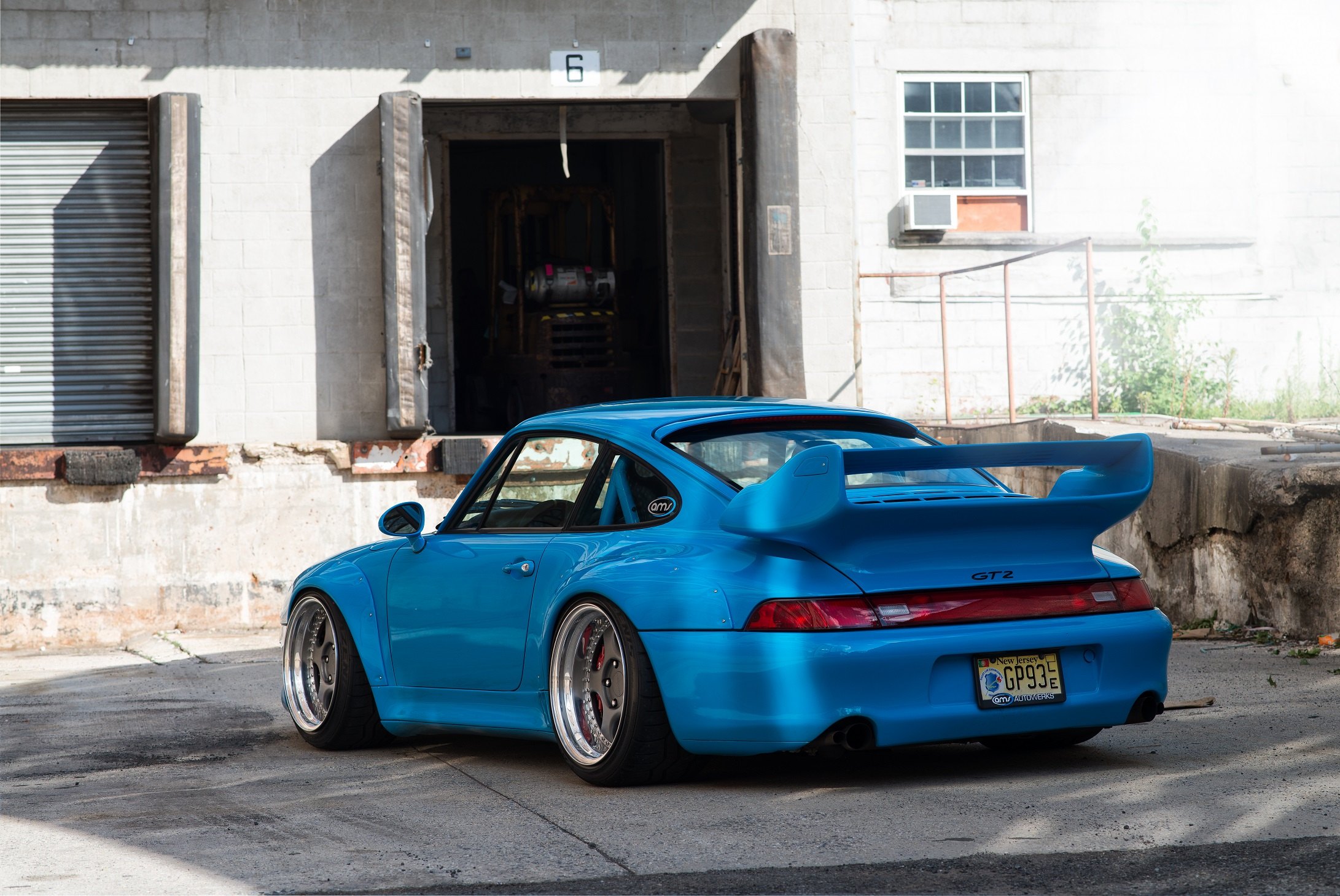 Extremely Rare Porsche 993 GT2 in Deep Blue Color Fitted With Rotiform ...