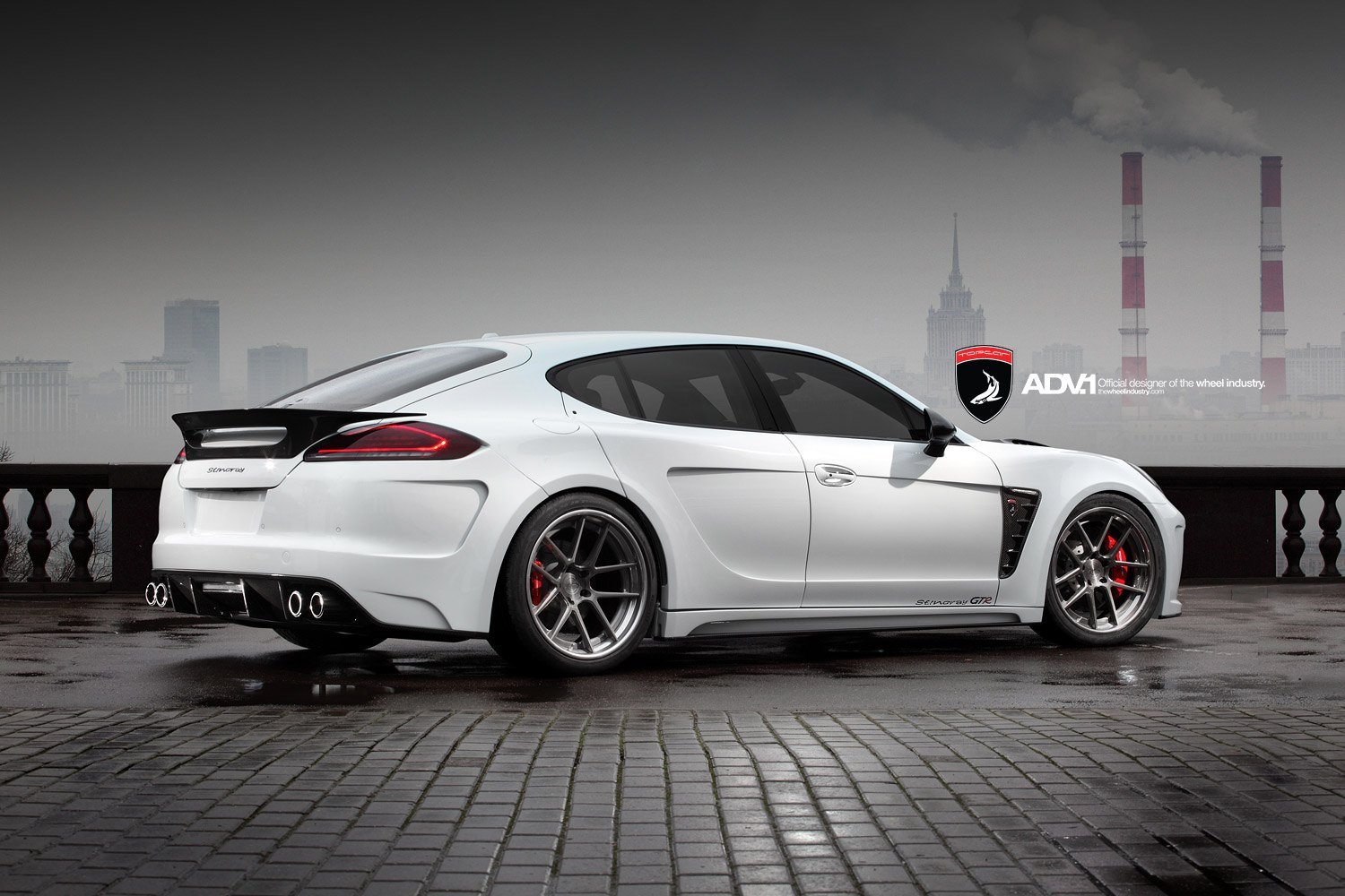 White Porsche Panamera Modernized with Custom Body Kit | CARiD.com Gallery
