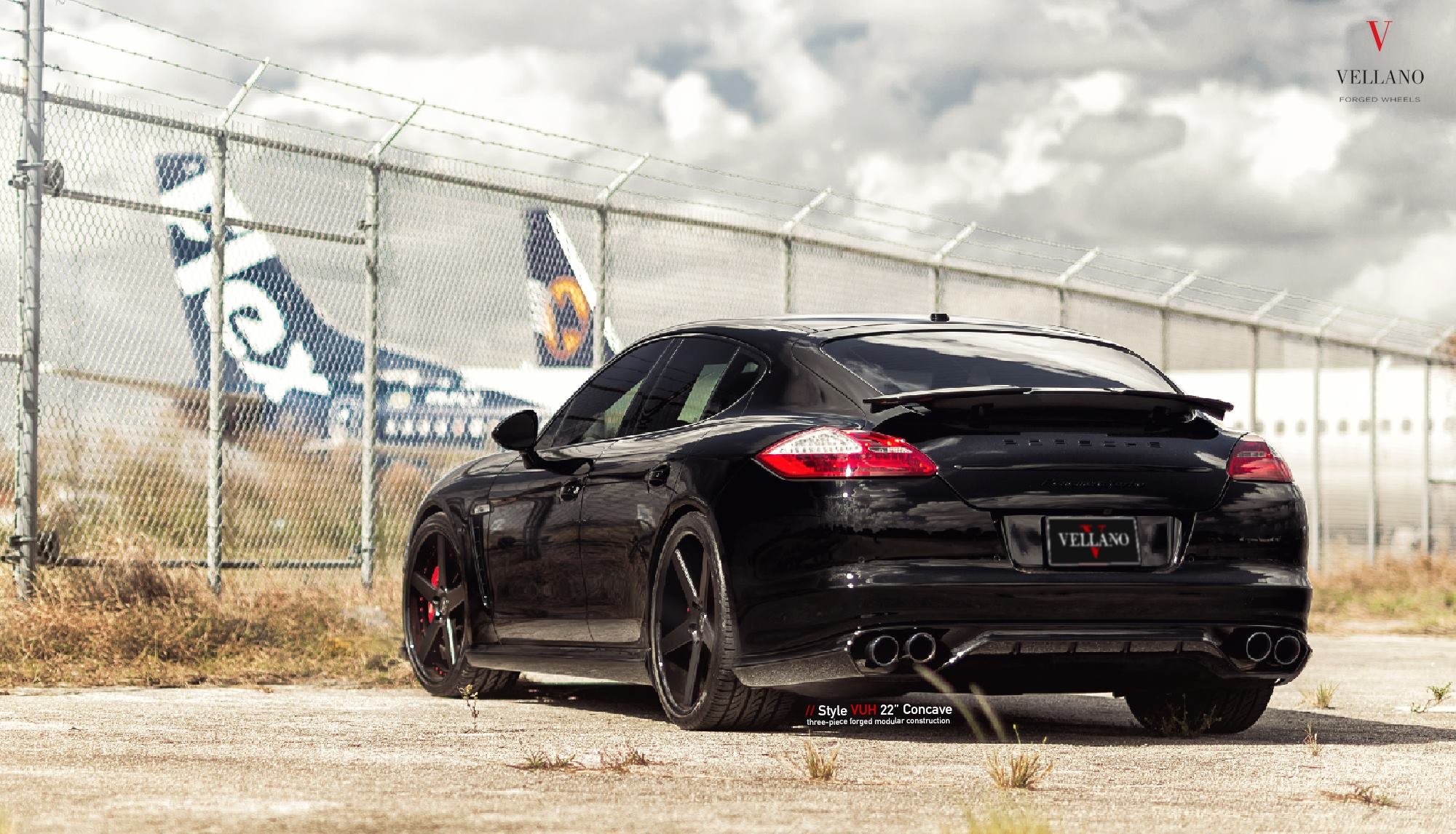 Black Panther: Porsche Panamera Rocking a Set of Color Matched Forged ...