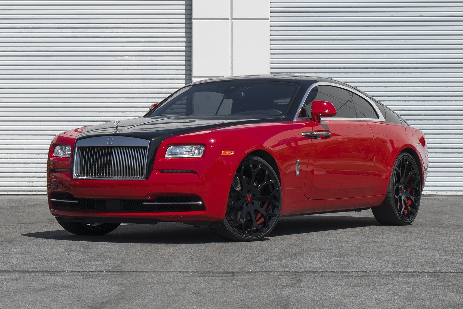 Red Rolls Royce Wraith Convertible