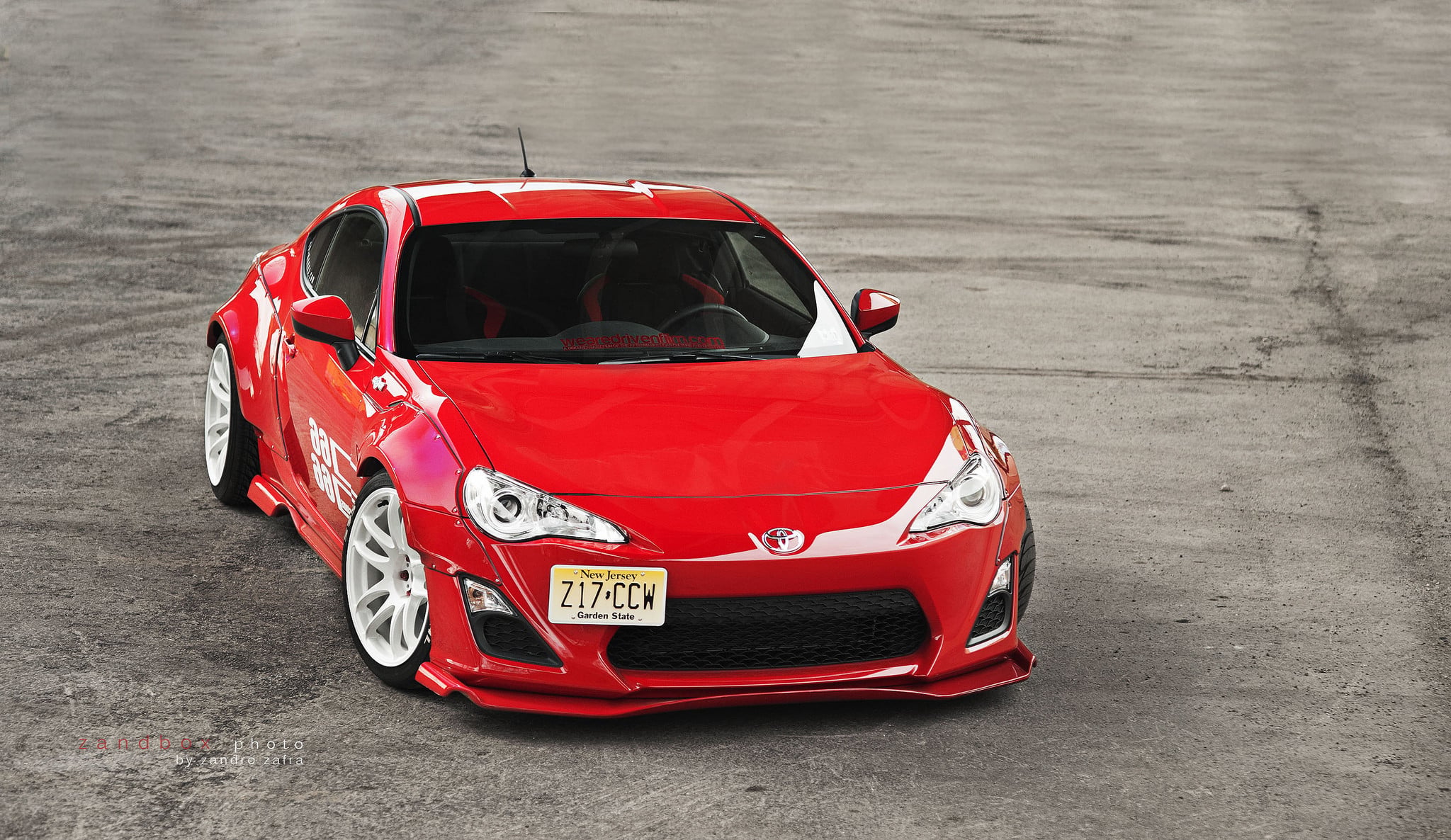 Lady in Red: Customized Scion FR-S on Stylish White Wheels | CARiD.com ...