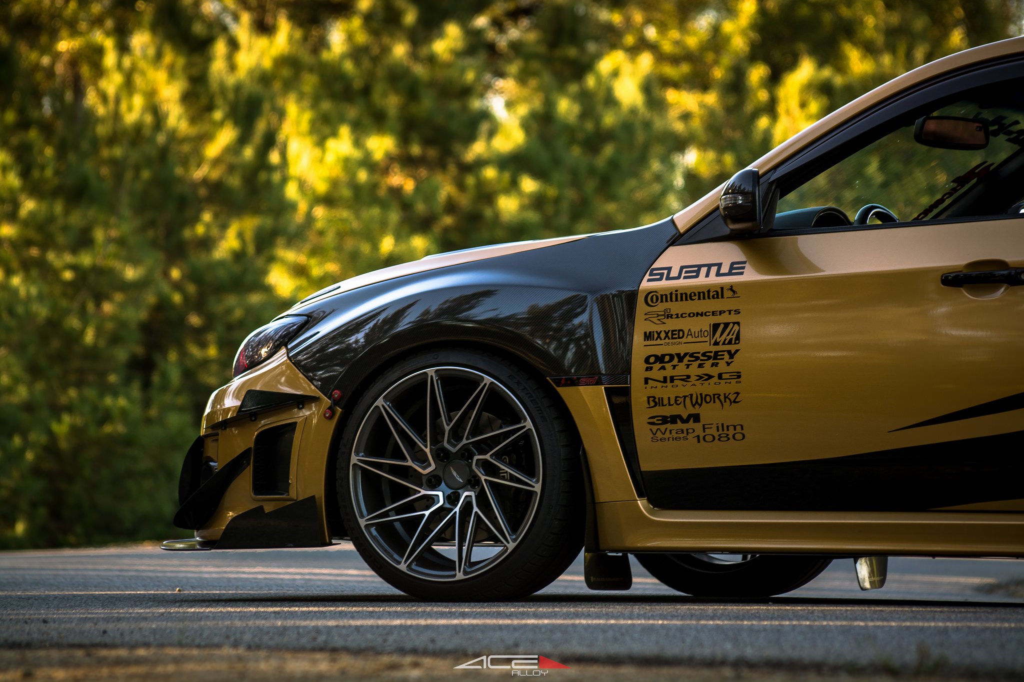 Beast Mode On: Custom Gold Debadged Subaru WRX | CARiD.com Gallery