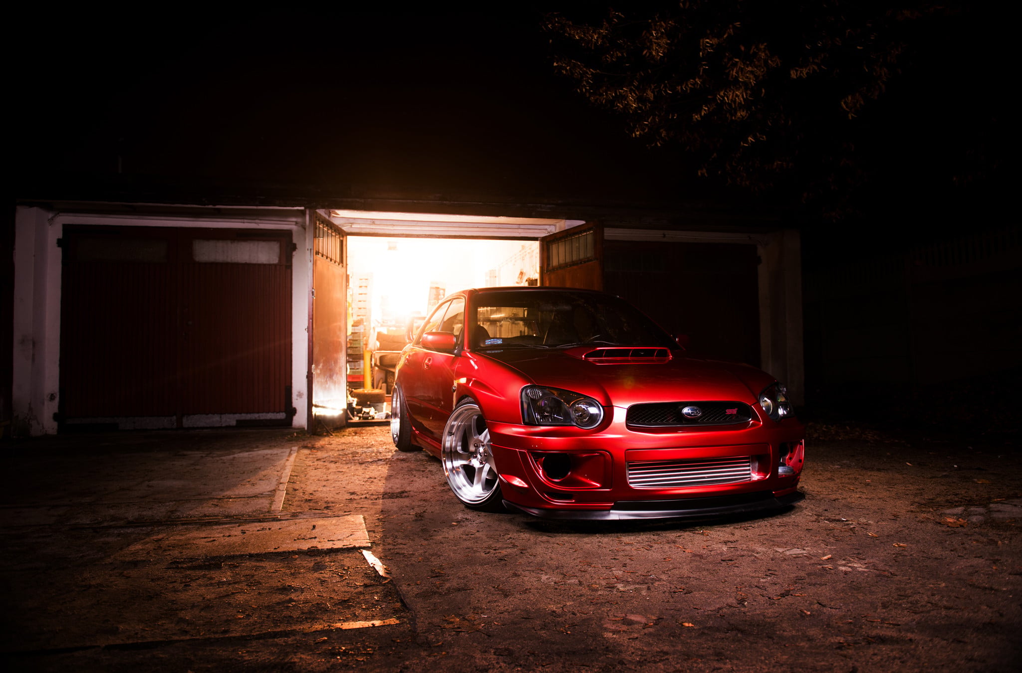 Hellaflush Red Subaru WRX STI Dressed Up in Custom Body Kit | CARiD.com ...