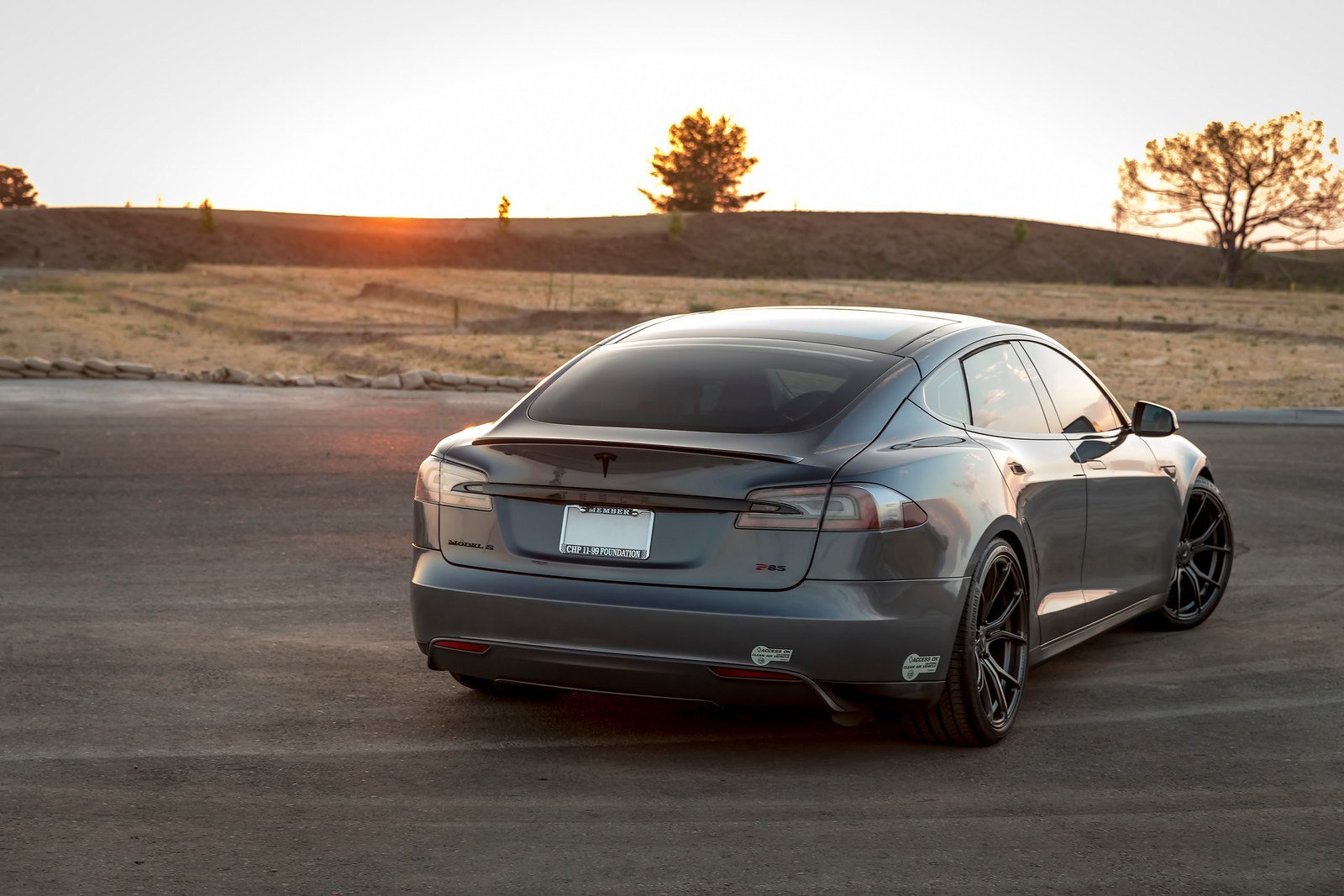 Extreme Style Takeover: Reworked Gray Tesla Model S | CARiD.com Gallery