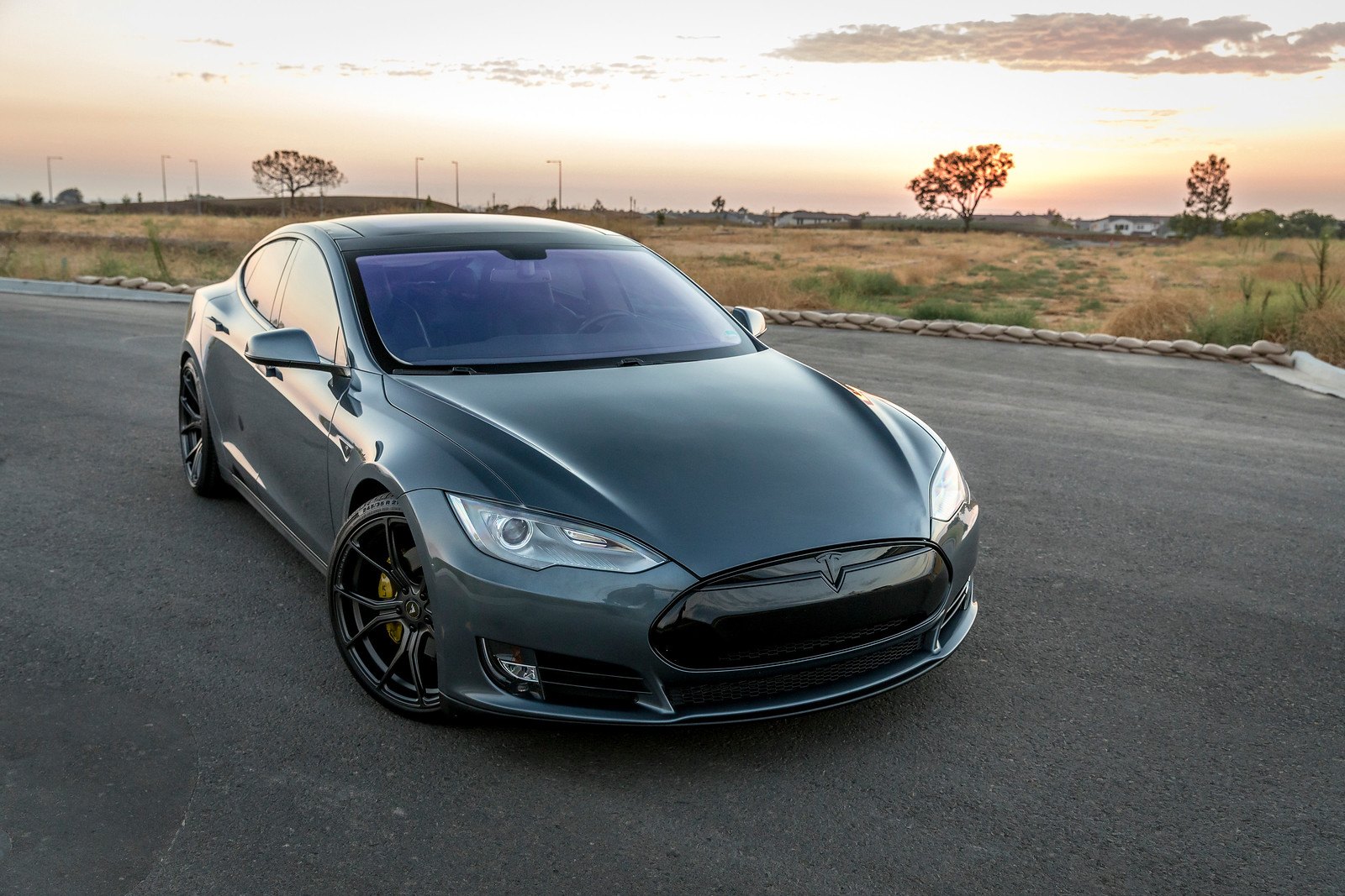 Extreme Style Takeover: Reworked Gray Tesla Model S | CARiD.com Gallery