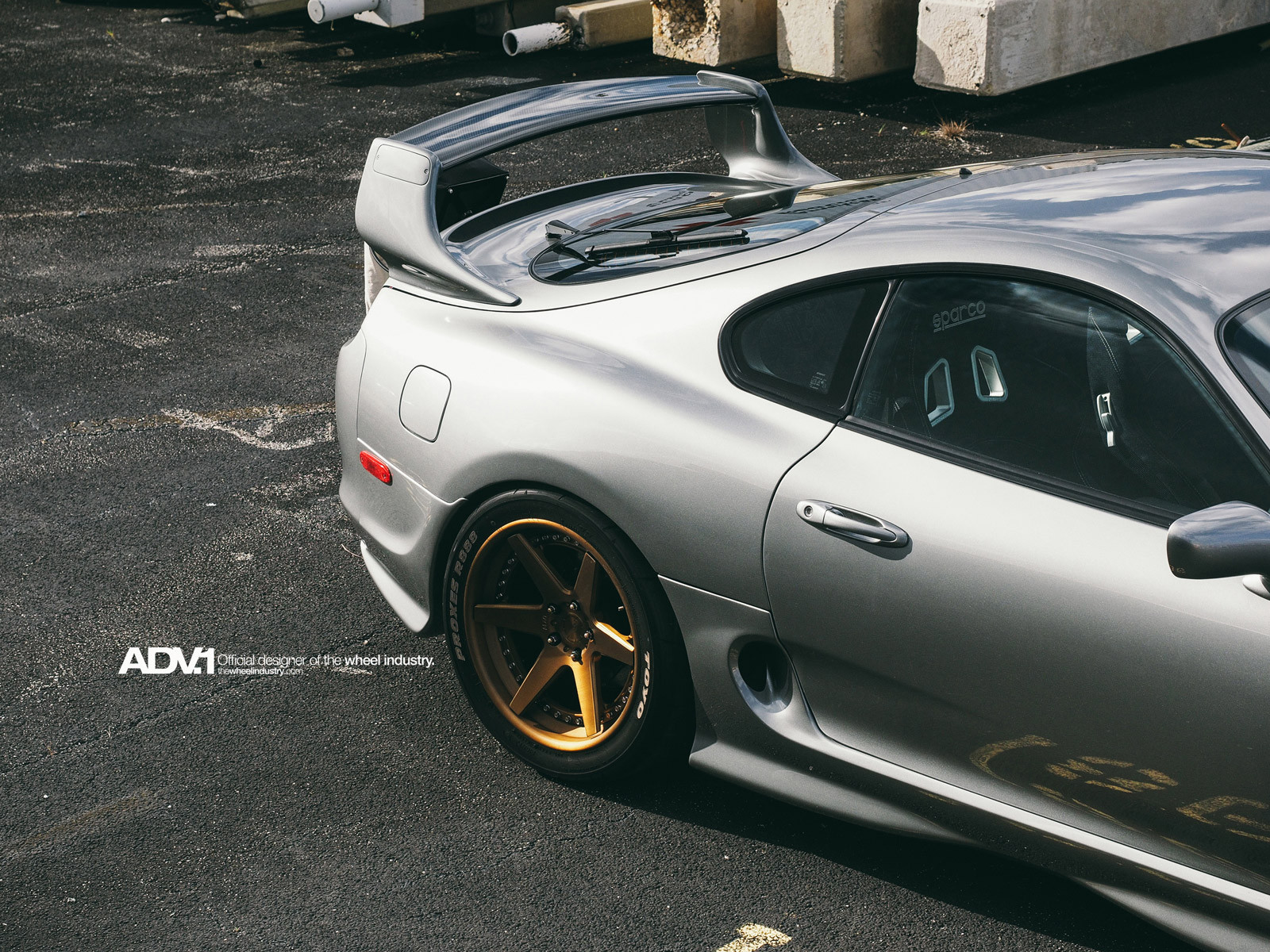 Car Guy's Dream: Tuned Gray Toyota Supra on ADV6 Rims | CARiD.com Gallery