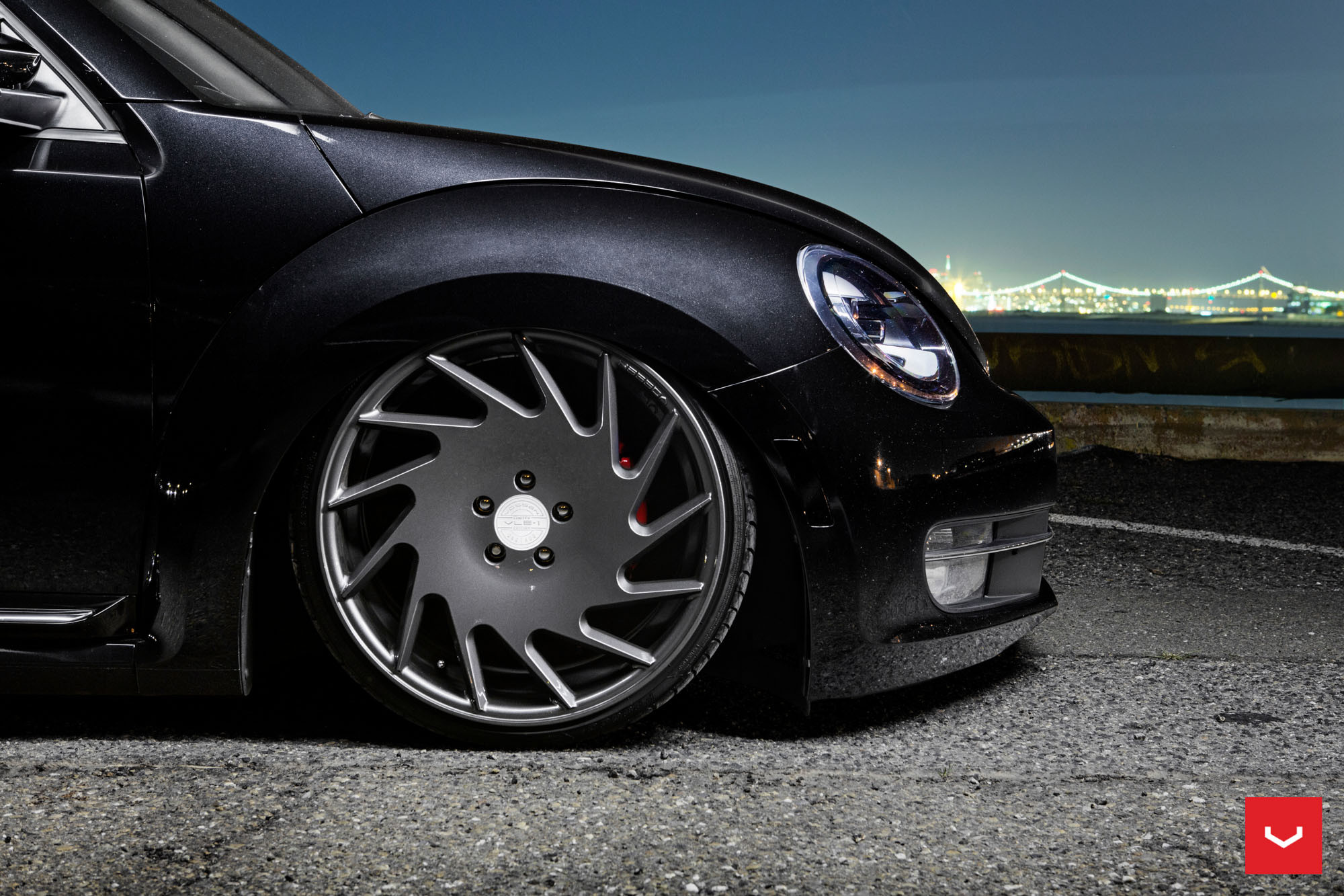 Improved Front End on Black VW Beetle | CARiD.com Gallery