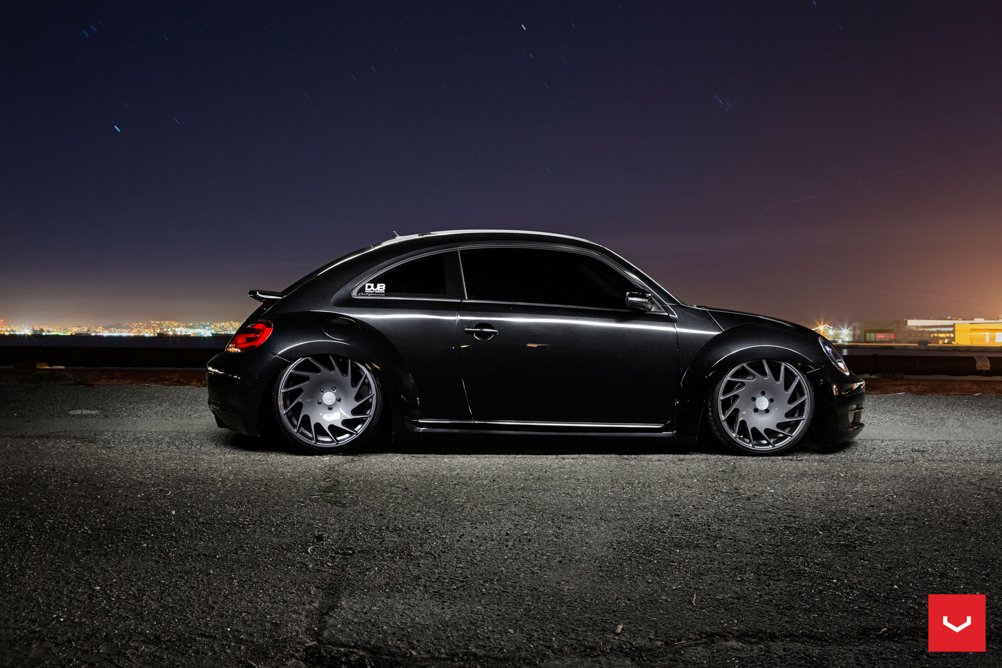 Improved Front End on Black VW Beetle | CARiD.com Gallery