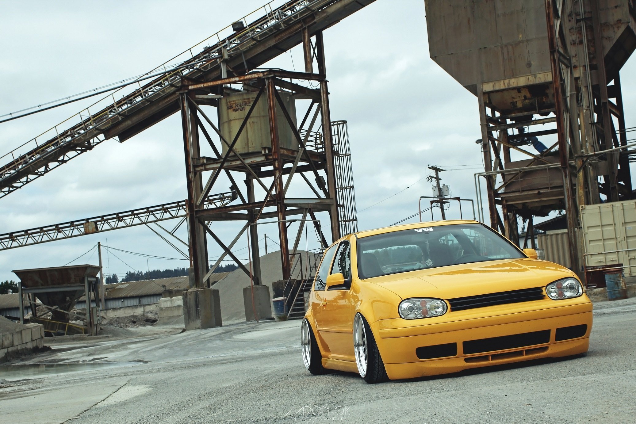 Visual Styling Tweaks on Slammed VW Golf MK4 by Rotiform | CARiD.com ...