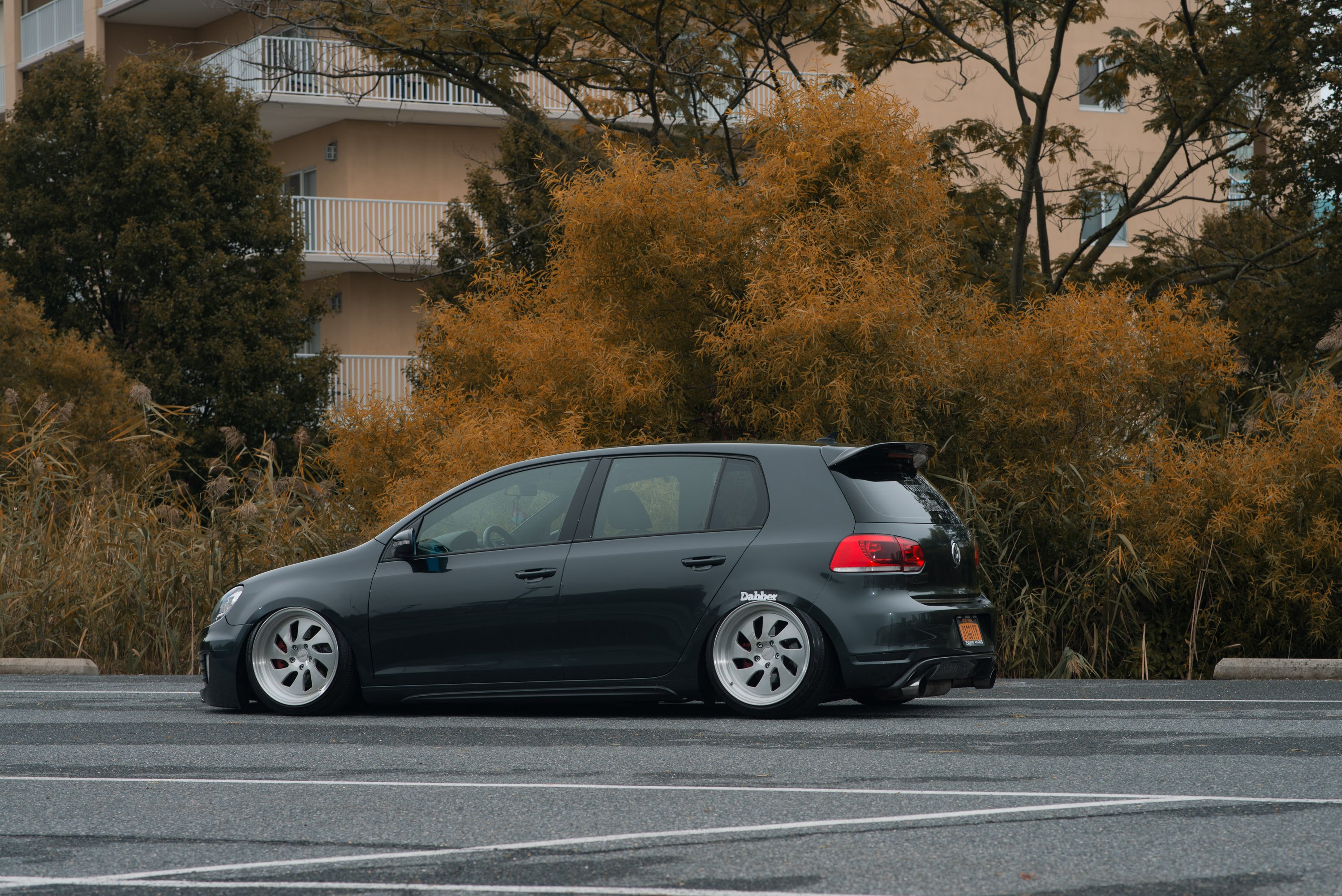 Fully Custom VW Golf MK5 Fitted With Large Rotiform Custom Wheels ...