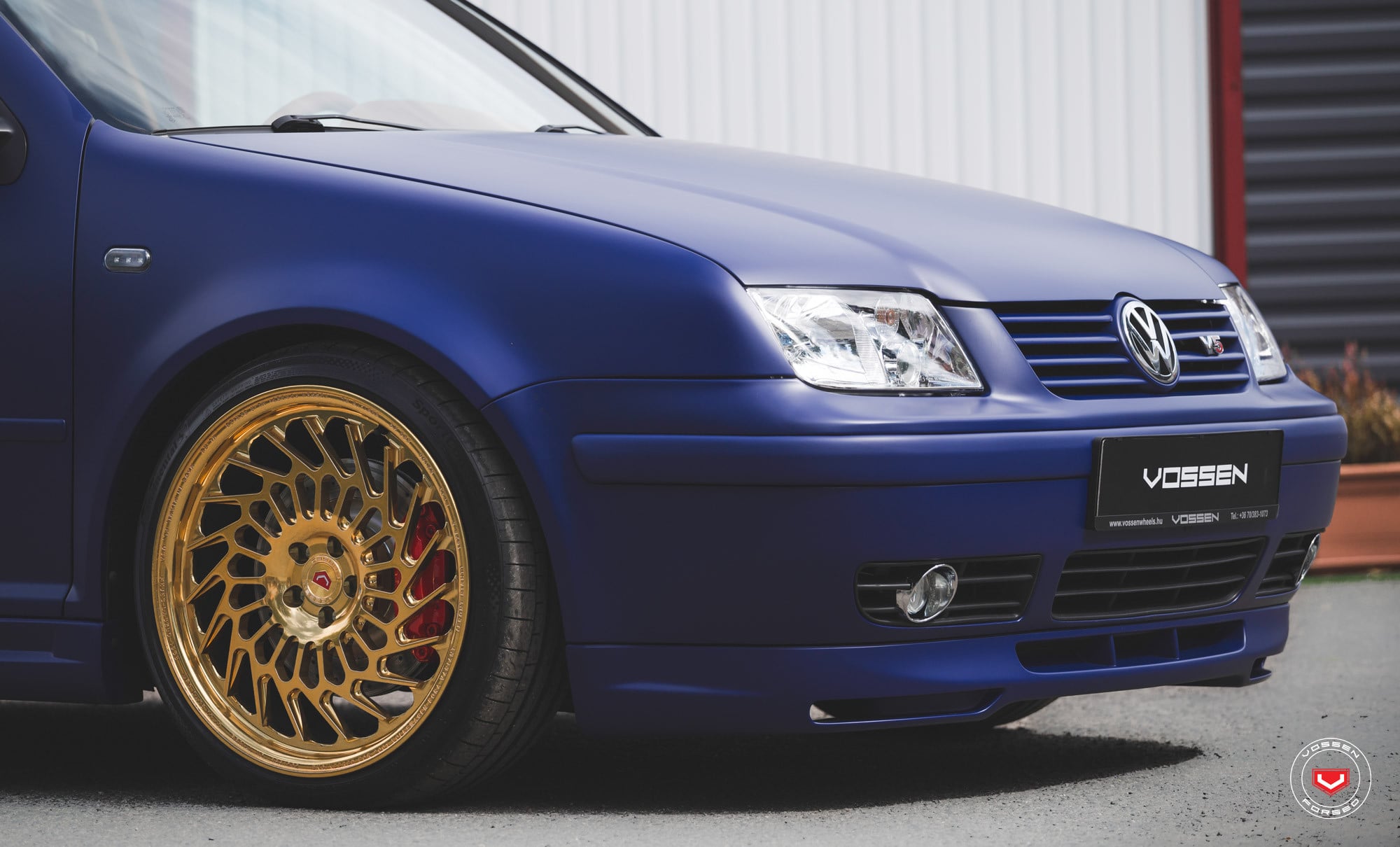 Matte Blue VW Jetta Customized to Steal the Attention | CARiD.com Gallery