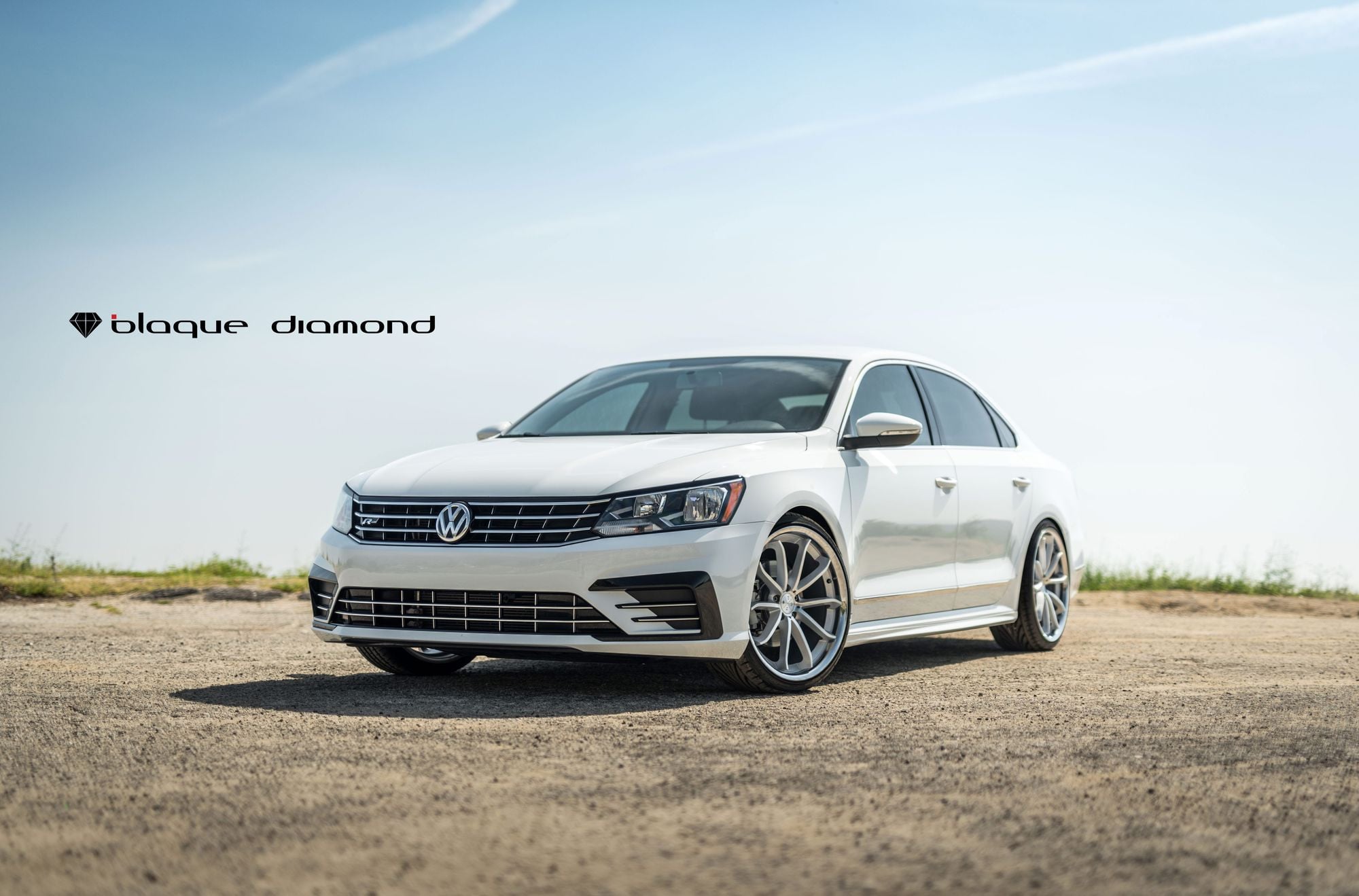 Stylish Transformation of White VW Passat with Aftermarket Parts ...