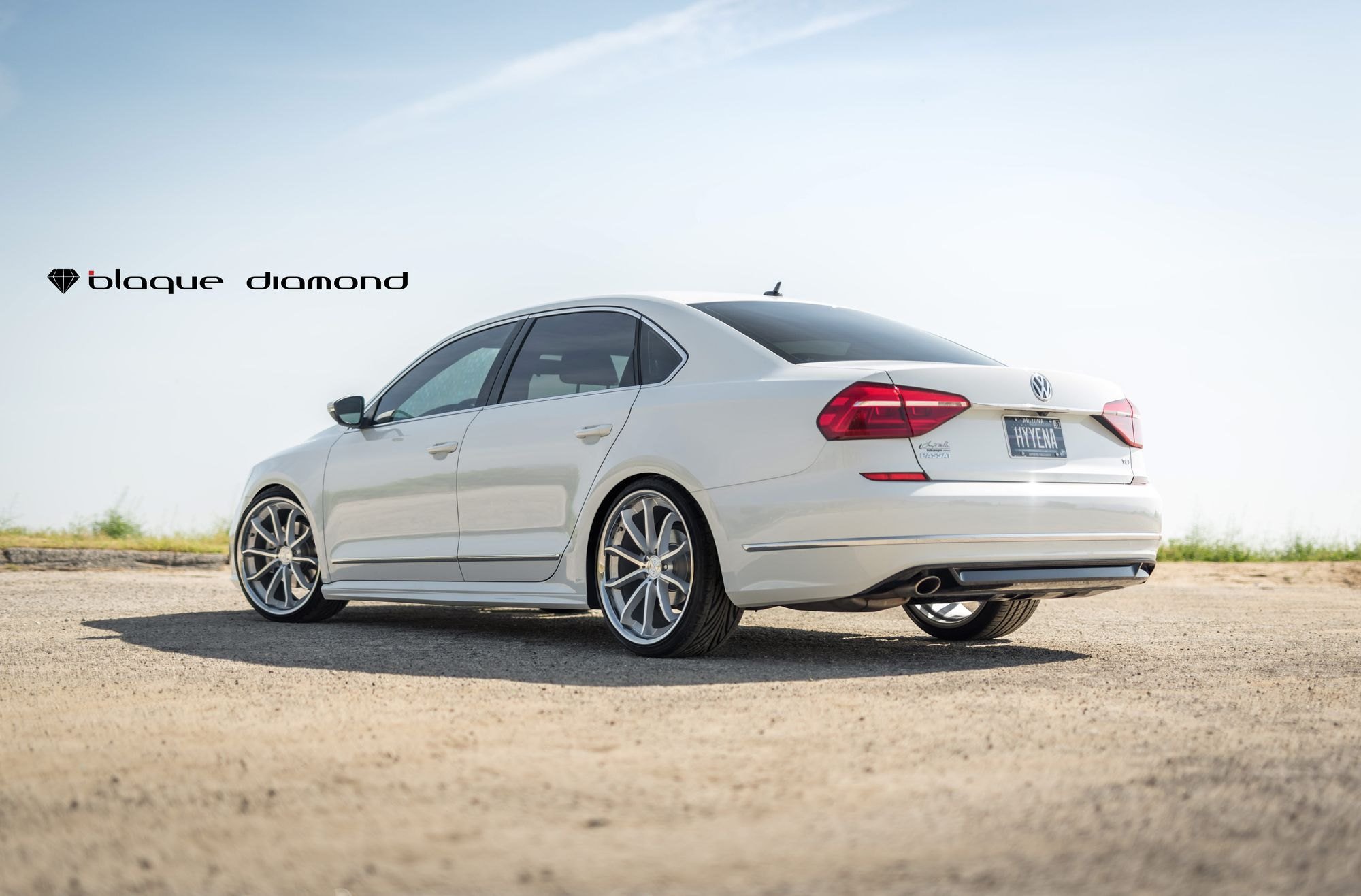Stylish Transformation of White VW Passat with Aftermarket Parts ...