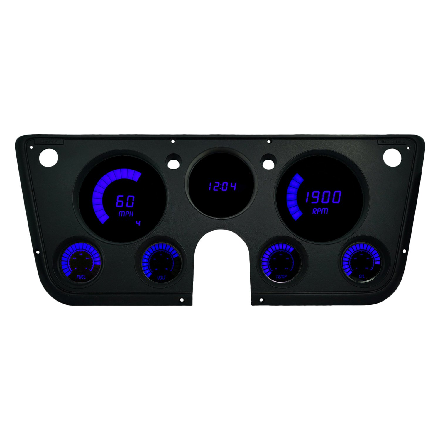 Intellitronix® BG6003B - Direct Fit LED Bargraph Gauge Panel, Blue