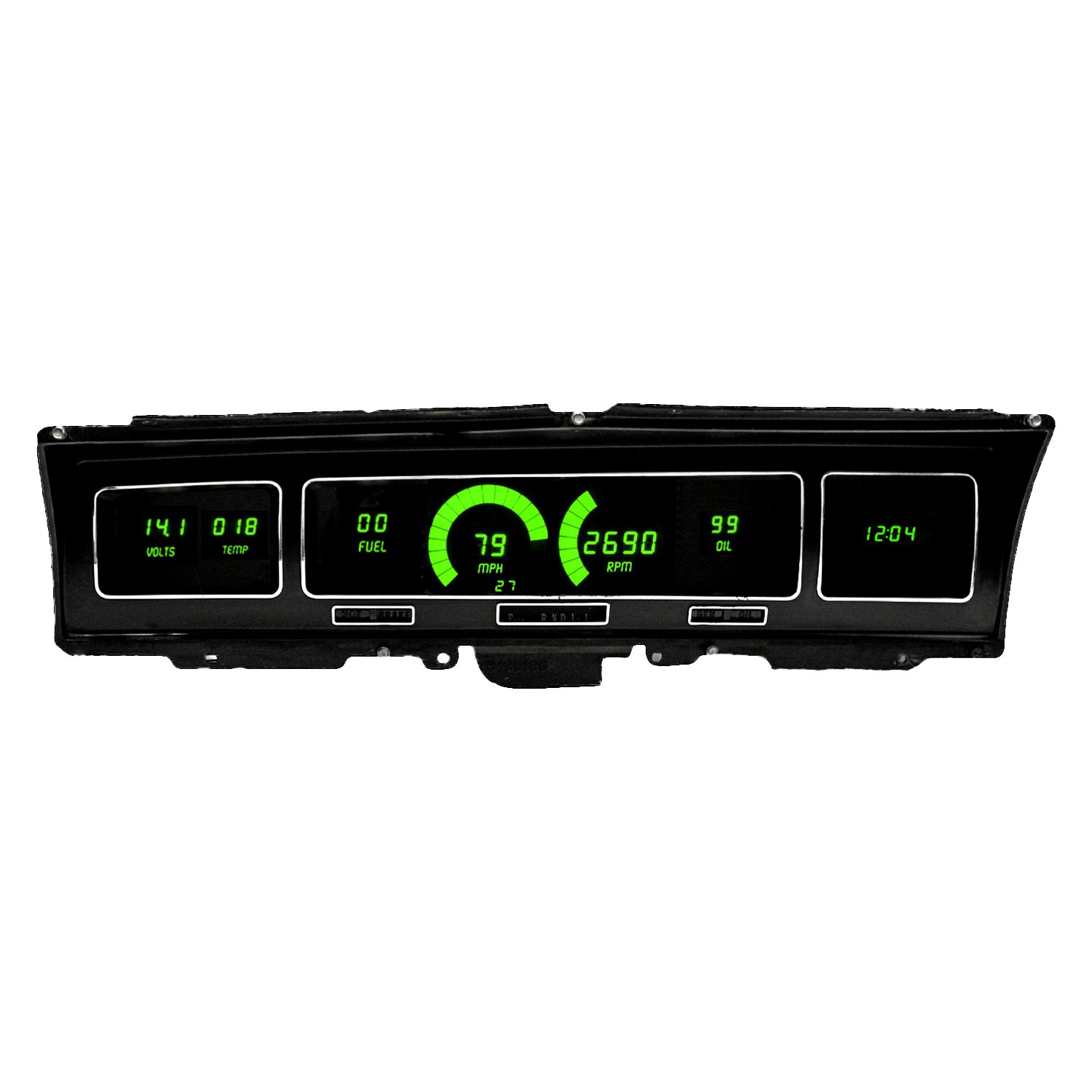 Intellitronix® DP1208G - Direct Fit LED Digital Gauge Panel, Green