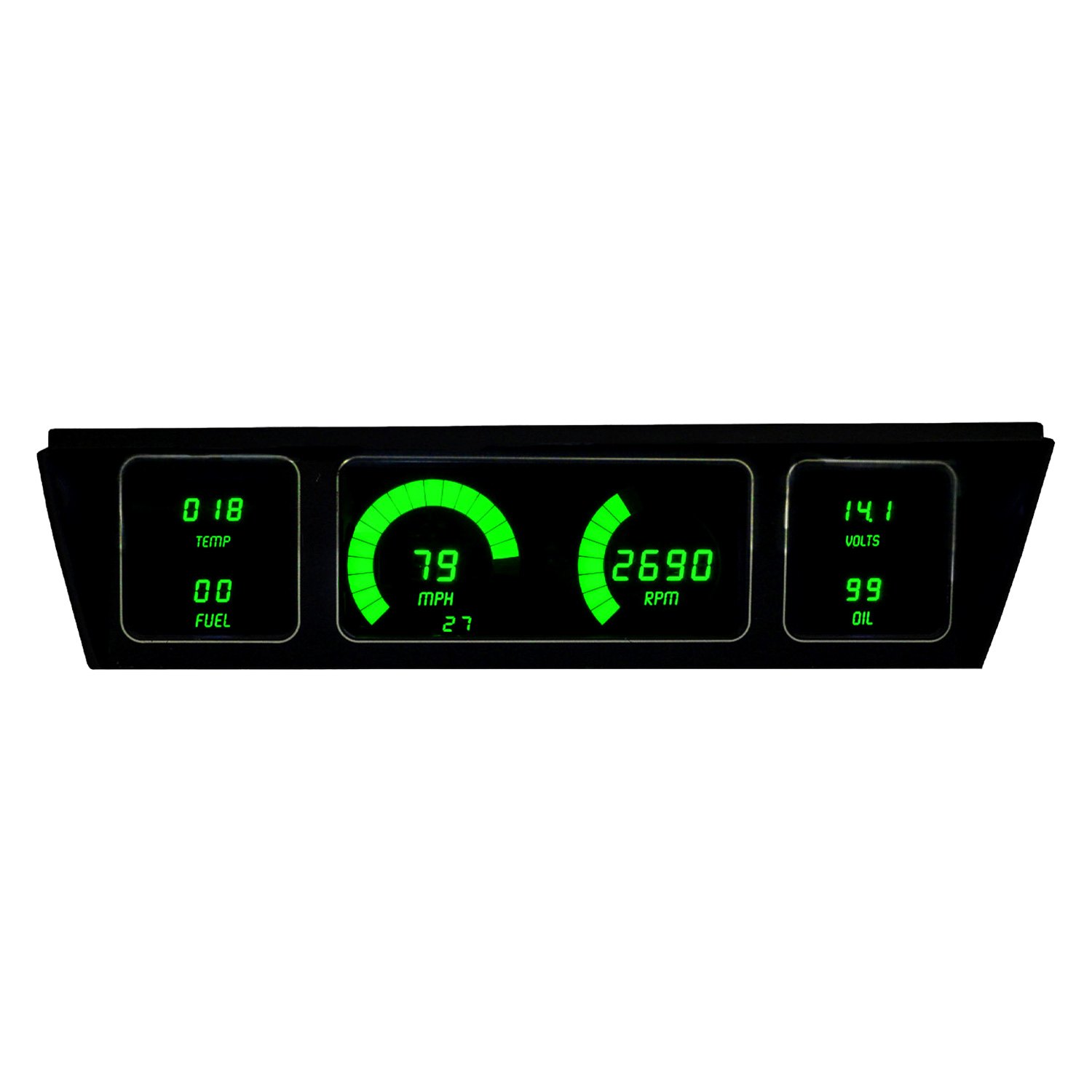 Intellitronix® DP1211G - Direct Fit LED Digital Gauge Panel, Green