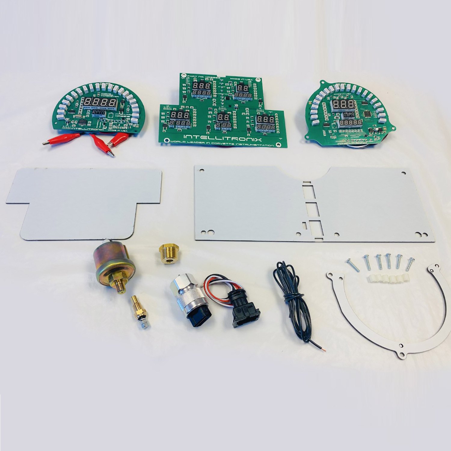 Intellitronix® DP2002T - Direct Fit LED Digital Gauge Panel, Teal