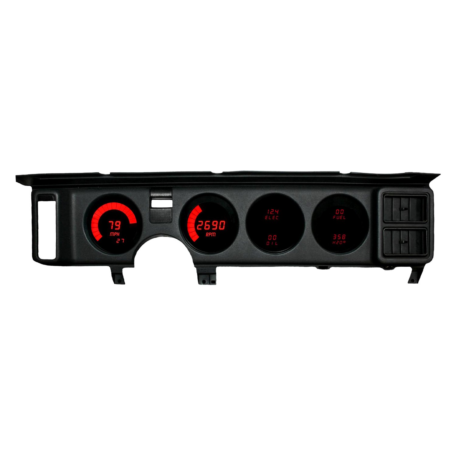 Intellitronix® DP3001R - Direct Fit LED Digital Gauge Panel, Red