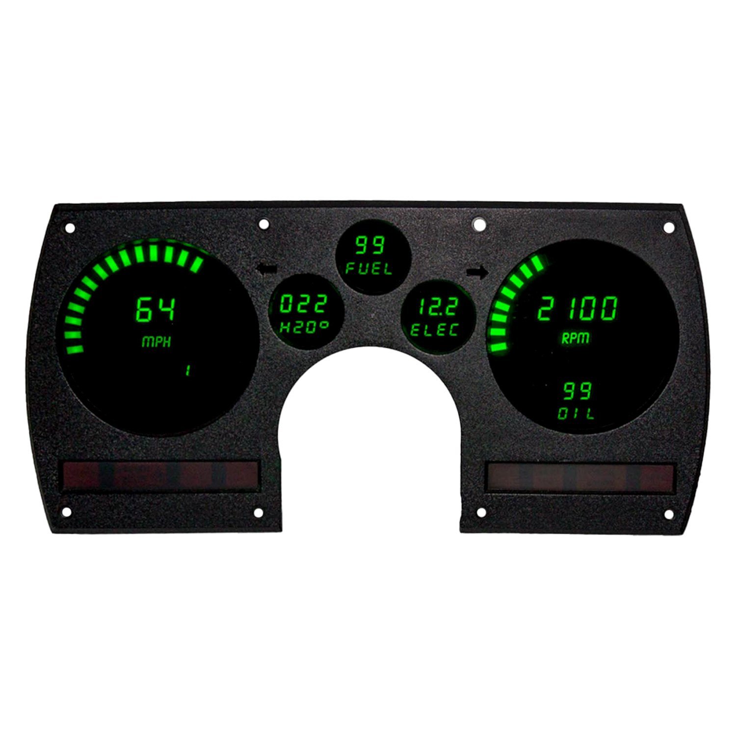 Intellitronix® DP4003G - Direct Fit LED Digital Gauge Panel, Green