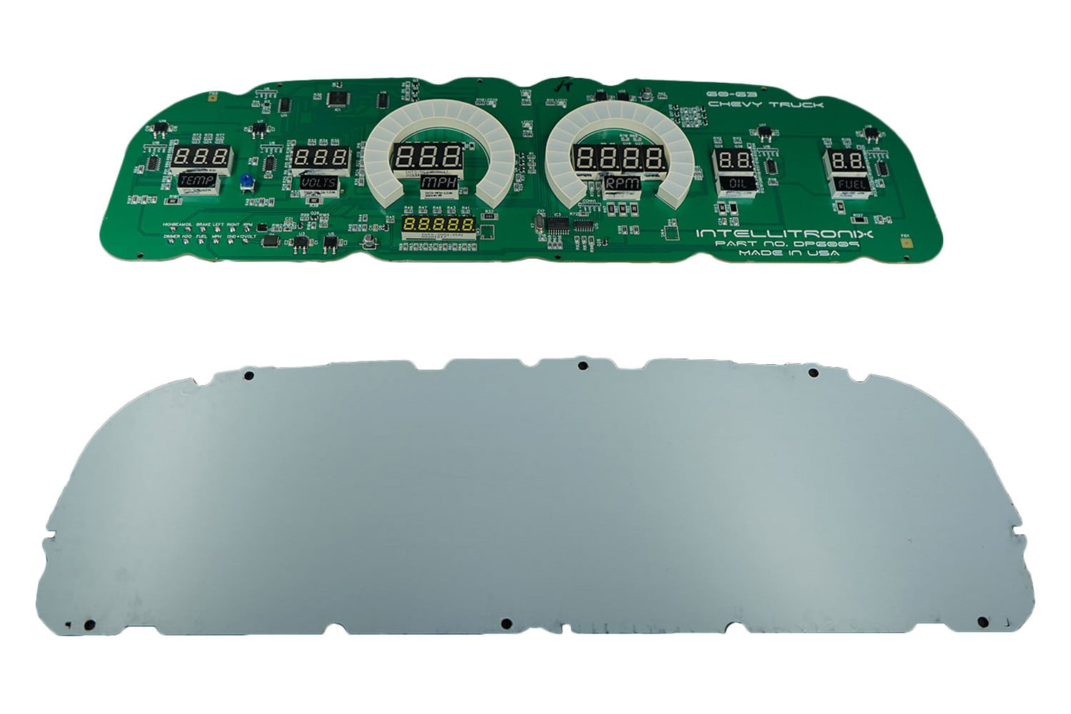 Intellitronix® DP6001W - Direct Fit LED Digital Gauge Panel, White