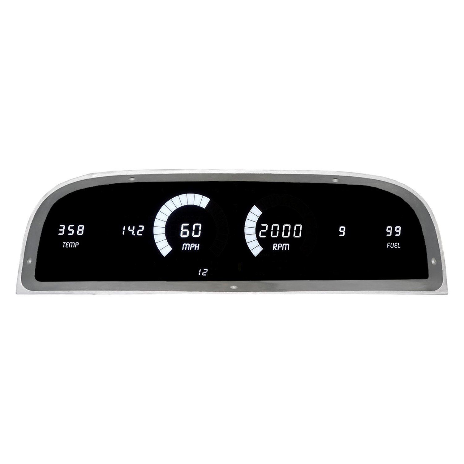 Intellitronix® DP6001W - Direct Fit LED Digital Gauge Panel, White