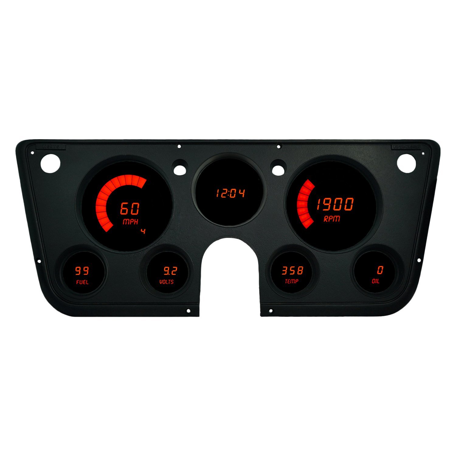 Intellitronix® DP6003R - Direct Fit LED Digital Gauge Panel, Red
