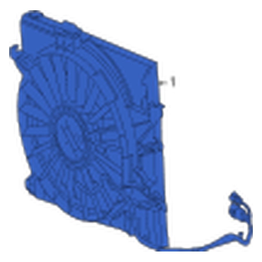 Jaguar OE C2P16825 - Engine Cooling Fan Assembly