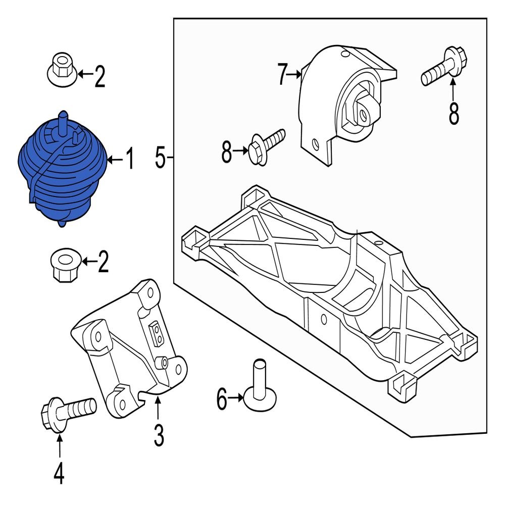 Jaguar OE C2D2745 - Engine Mount