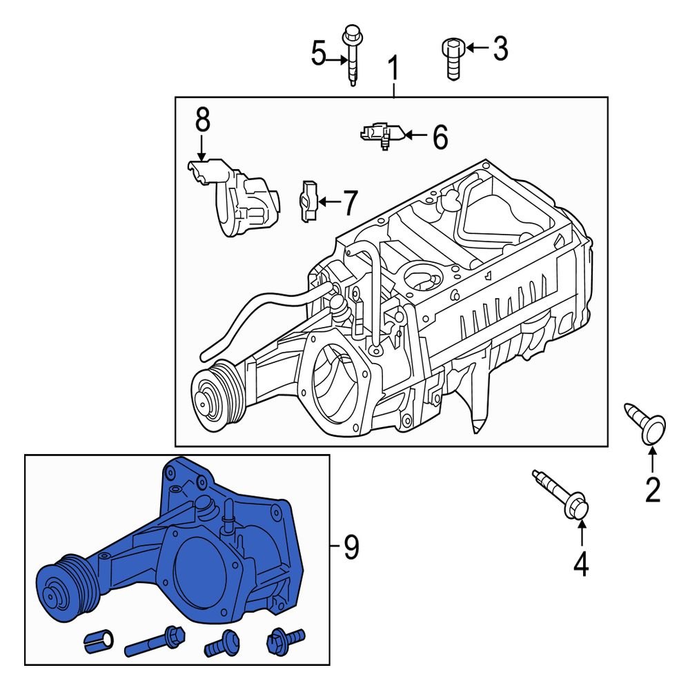 Jaguar OE C2D53104 - Supercharger Overhaul Kit