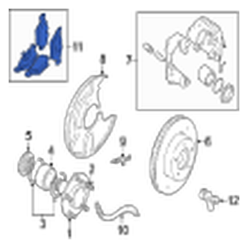 Jaguar OE JLM21917 - Front Disc Brake Pad Set