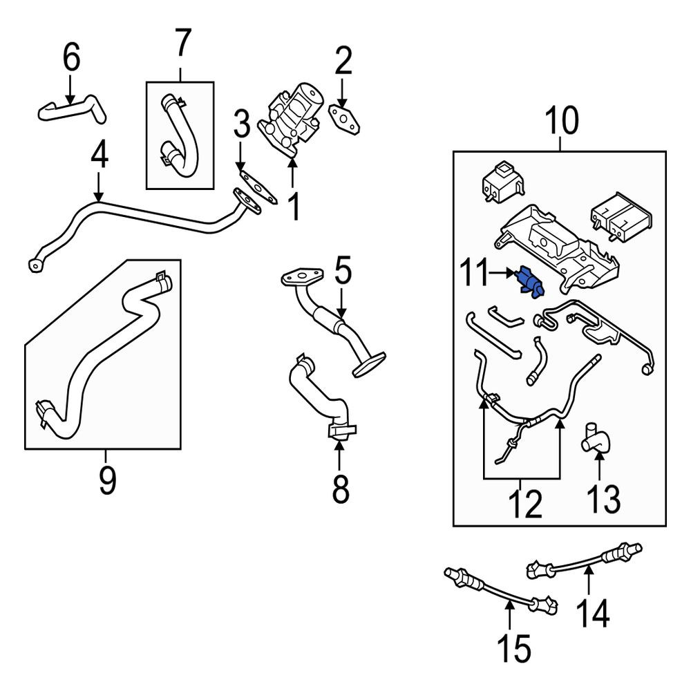 Jaguar OE XR849660 - Vapor Canister Purge Solenoid