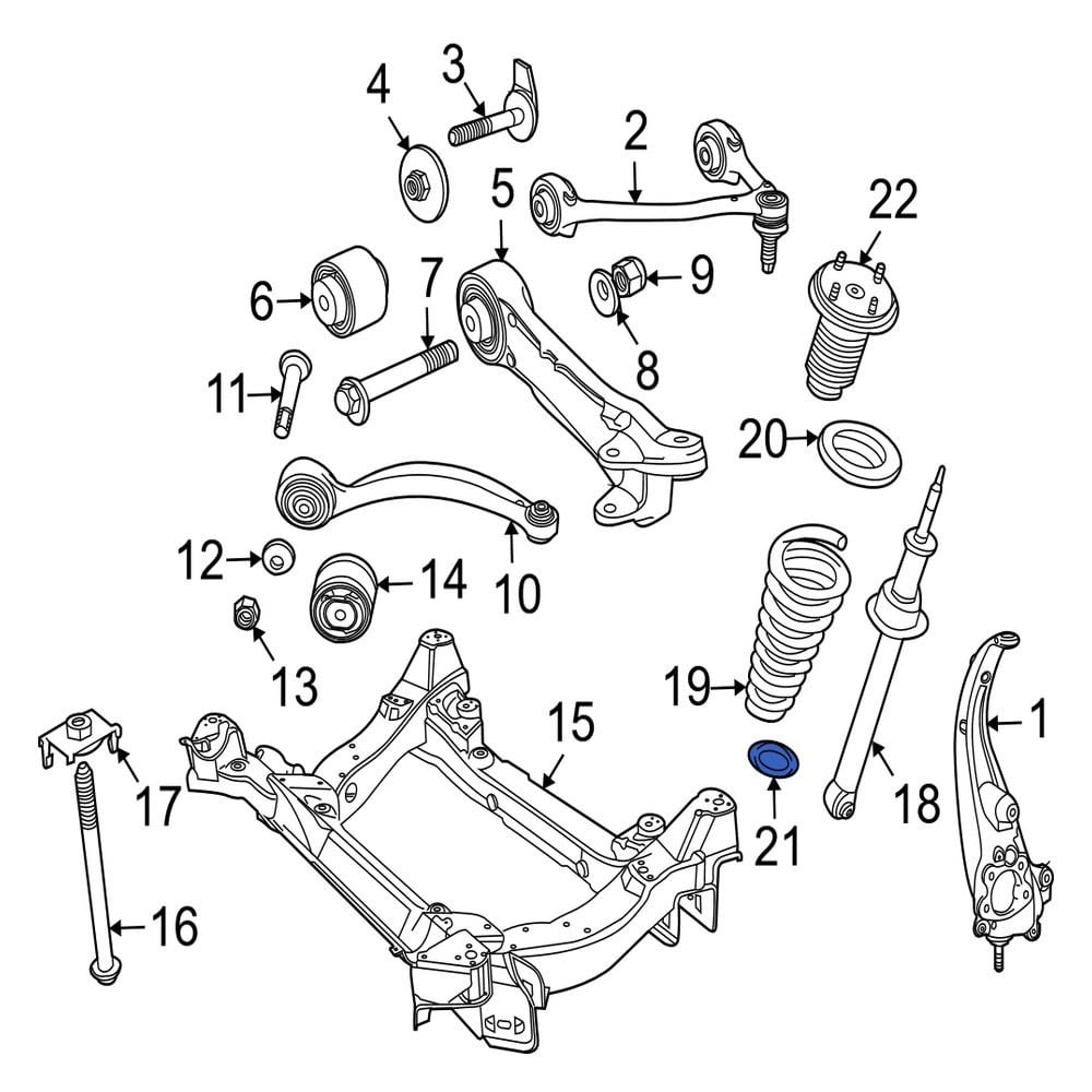Jaguar OE MJA2162AA - Coil Spring Insulator
