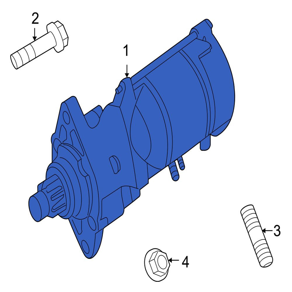 Jaguar OE AJ83990 - Starter Motor