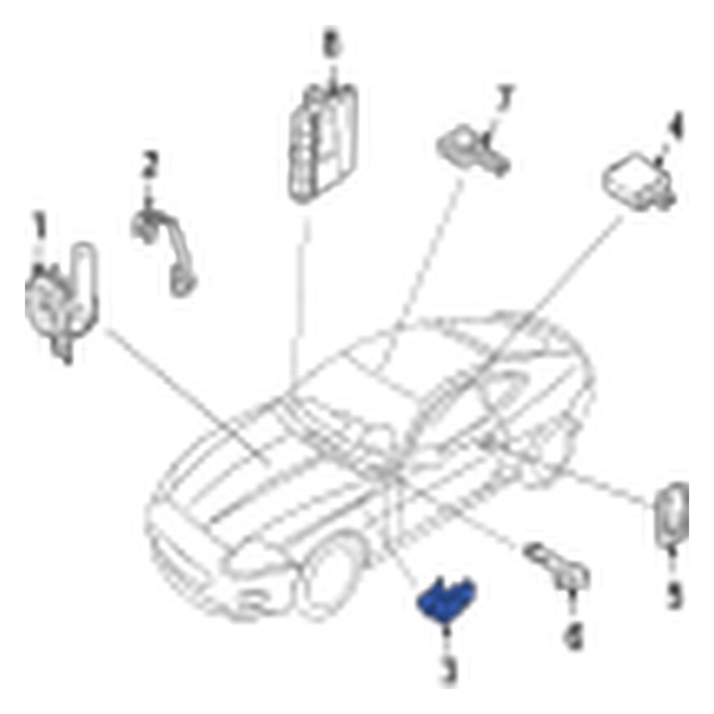 Jaguar OE C2D27159 - Hood Contact Switch