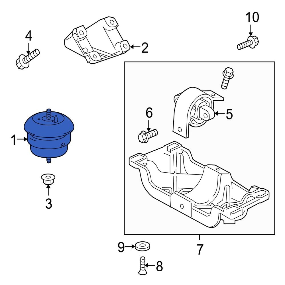 Jaguar OE C2D2745 - Engine Mount