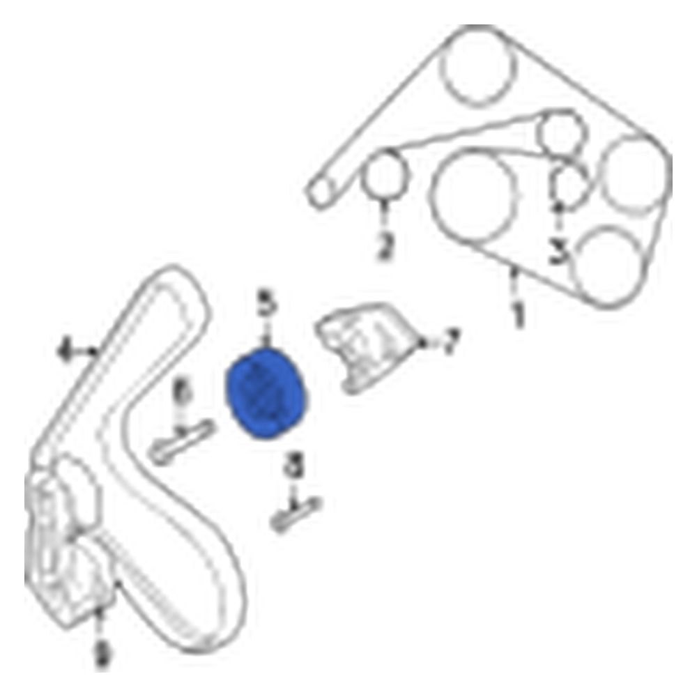 Jaguar OE C2D21157 - Lower Accessory Drive Belt Idler Pulley